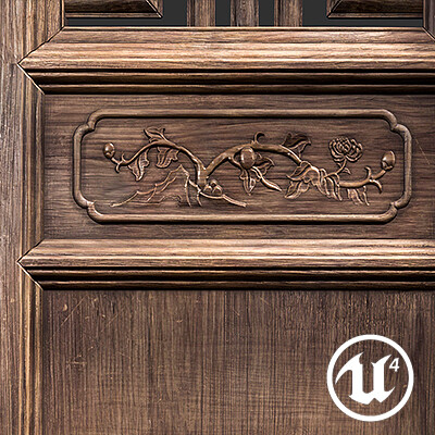 ArtStation - Ancient door prop