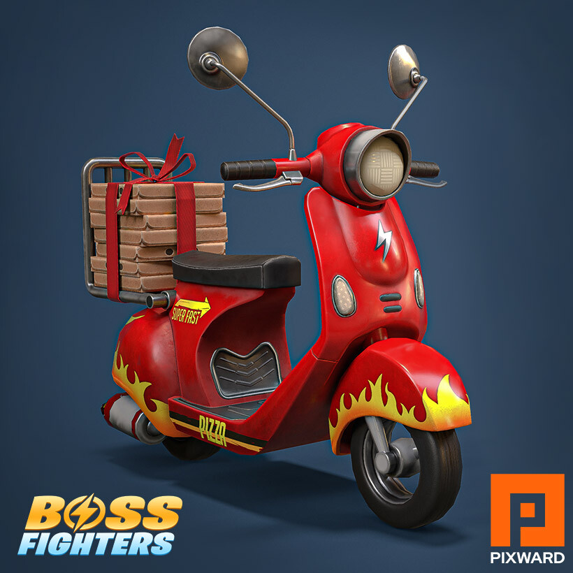 ArtStation - Scooter - 3D Props