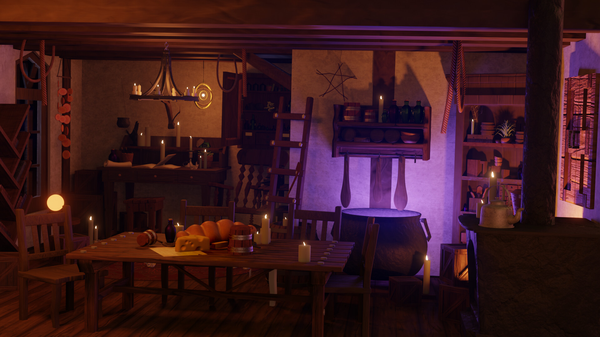 ArtStation - Witch Room - Interior Design