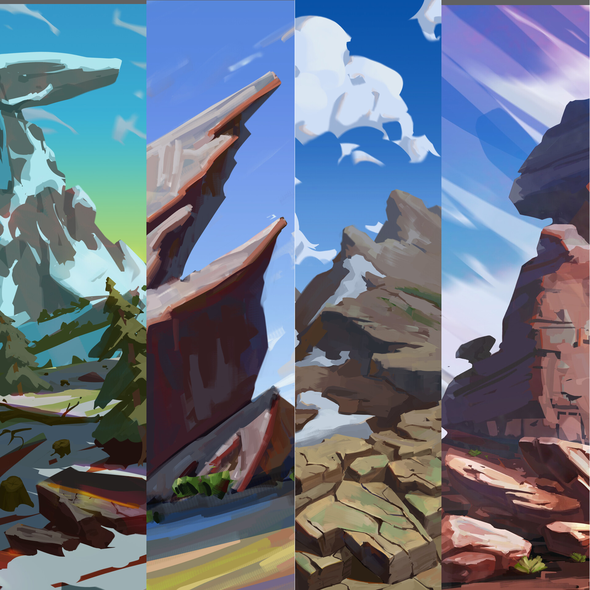 ArtStation - Some my landscape practice