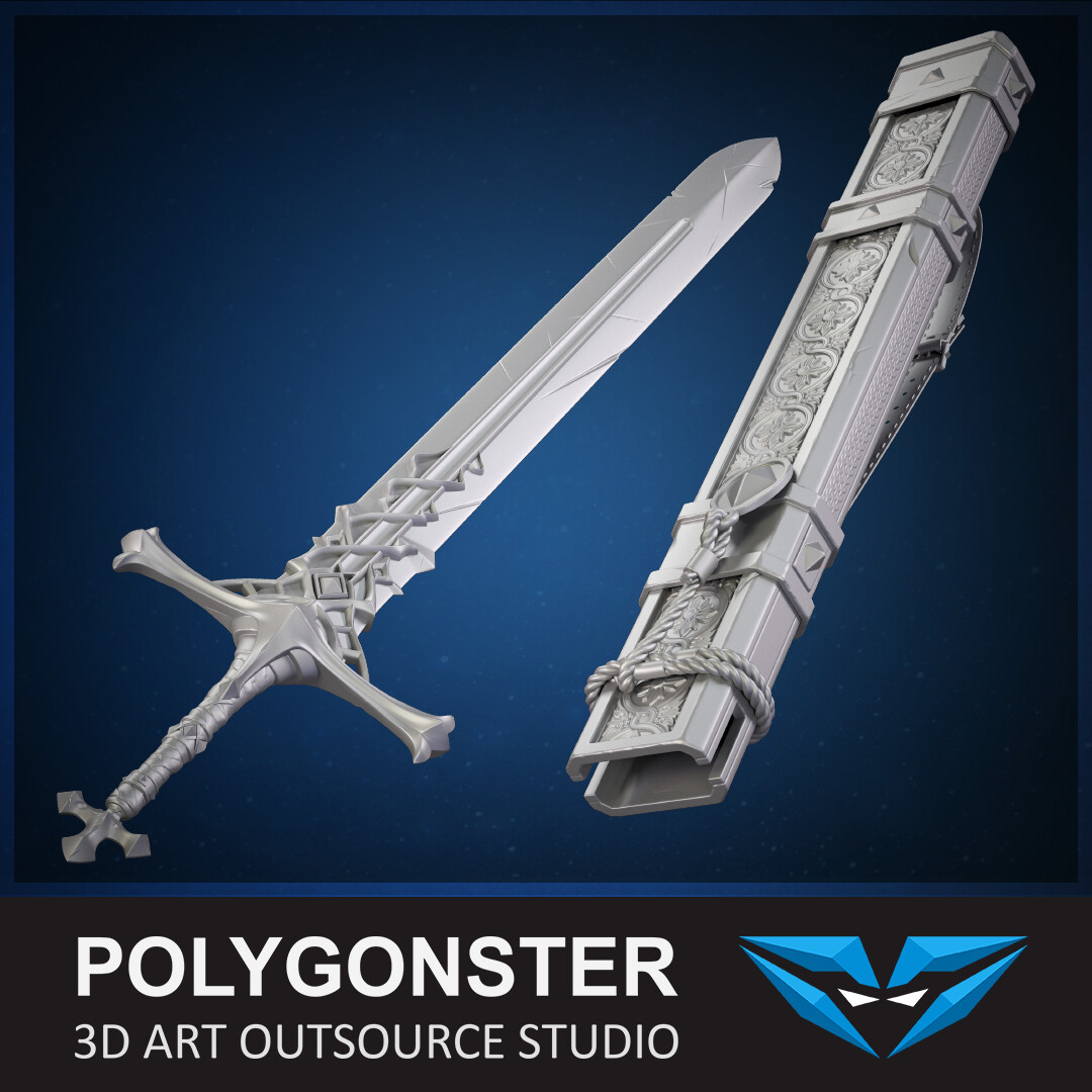 ArtStation - Stylized sword