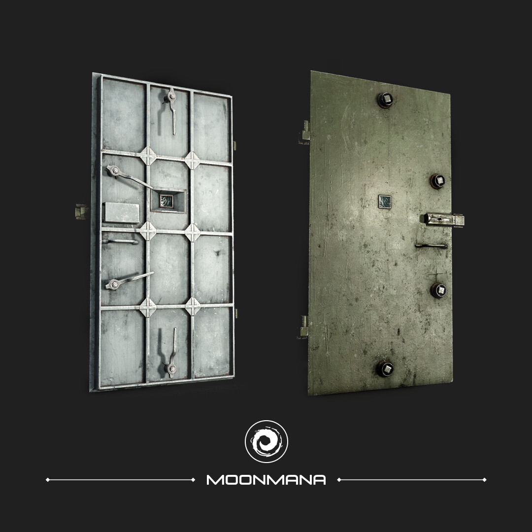 ArtStation - Old Metal Bunker Door