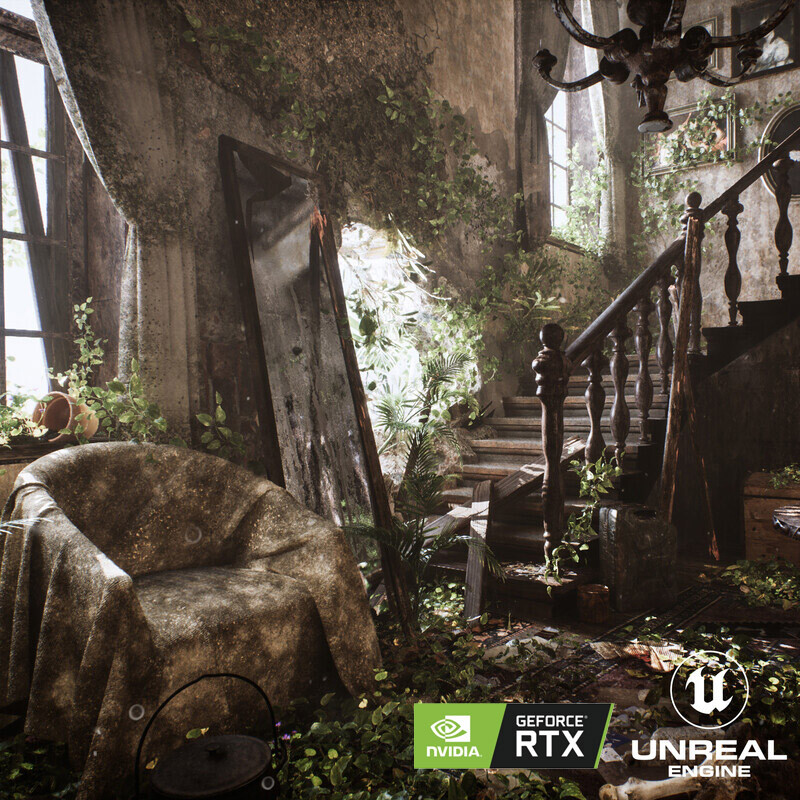 ArtStation - My old abandoned haunted mansion Unreal Engine 5 RTX ON