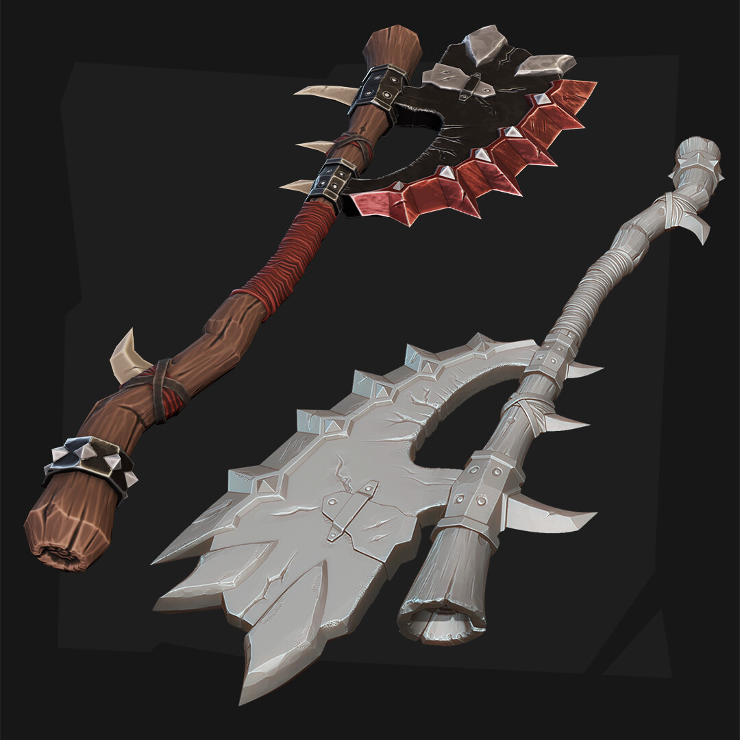 ArtStation - Stylized Orc Axe - 3