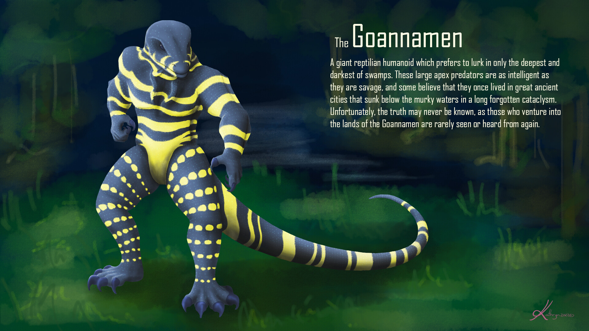 ArtStation - Human Lizard Hybrid - Goannaman