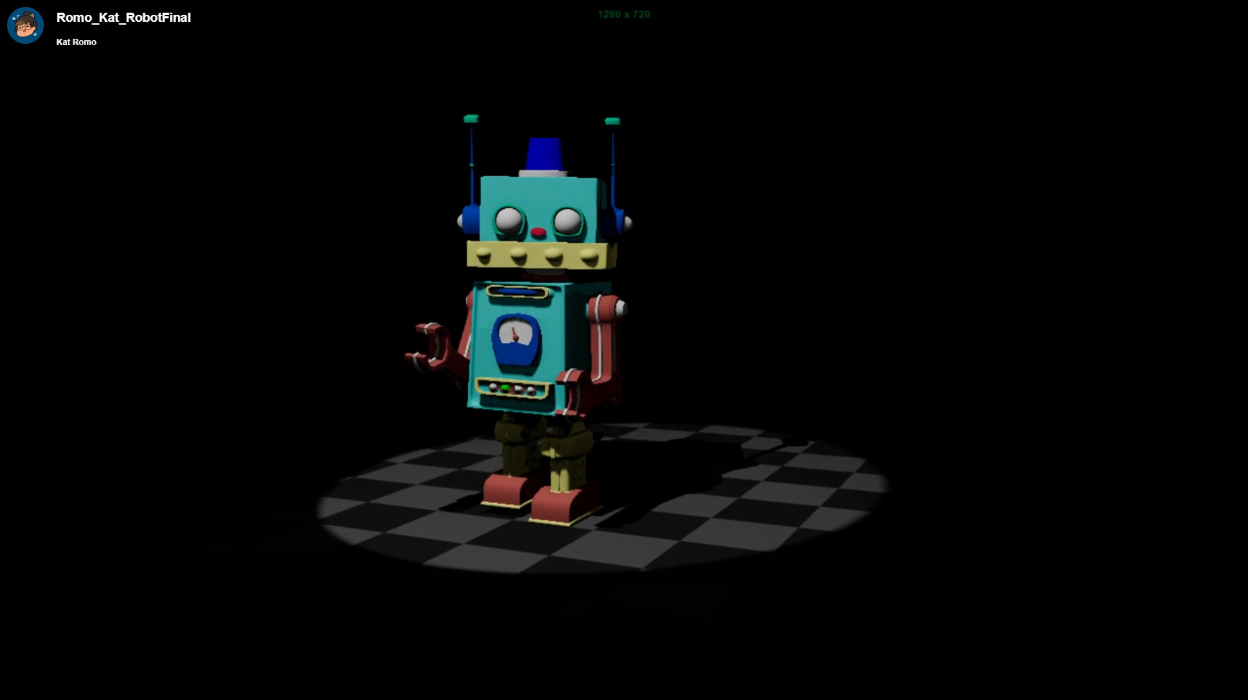 ArtStation - 3D Robot Walk Cycle