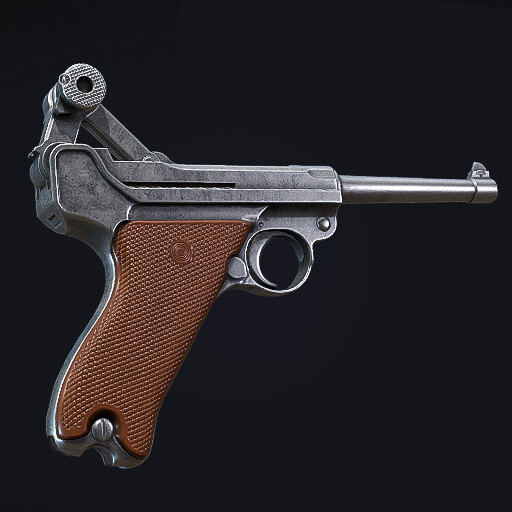 ArtStation - Luger Pistol model