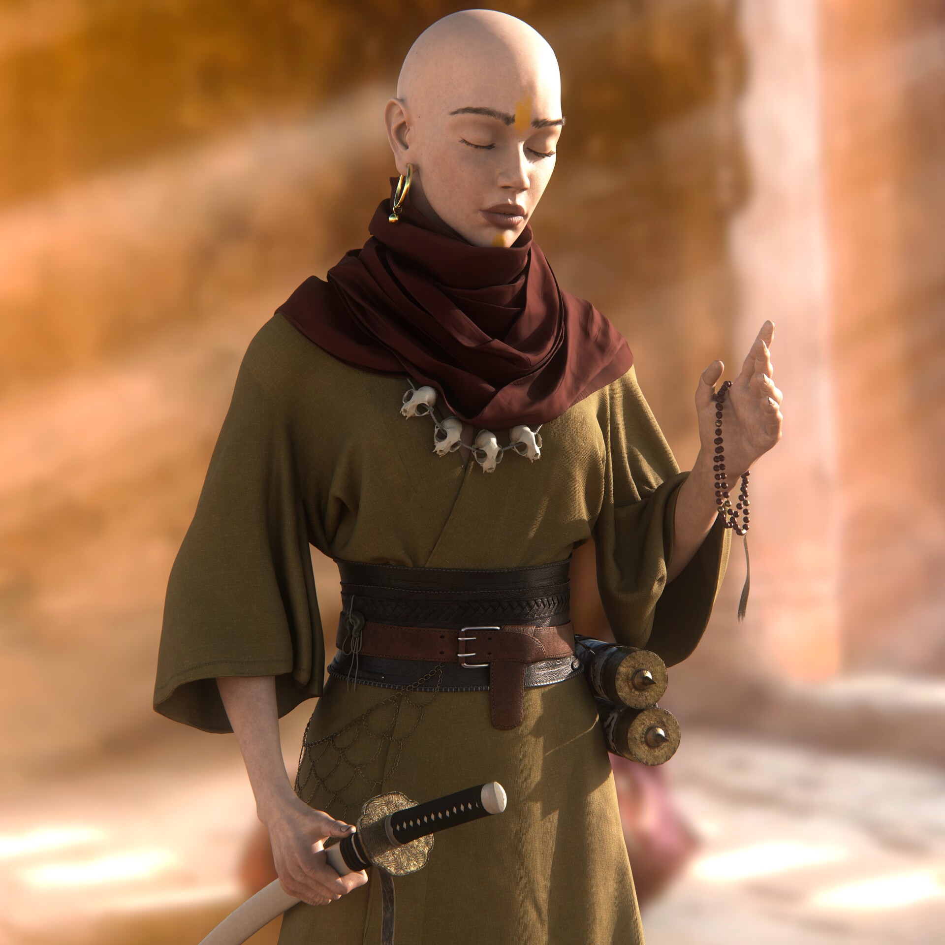 ArtStation - Monk Character