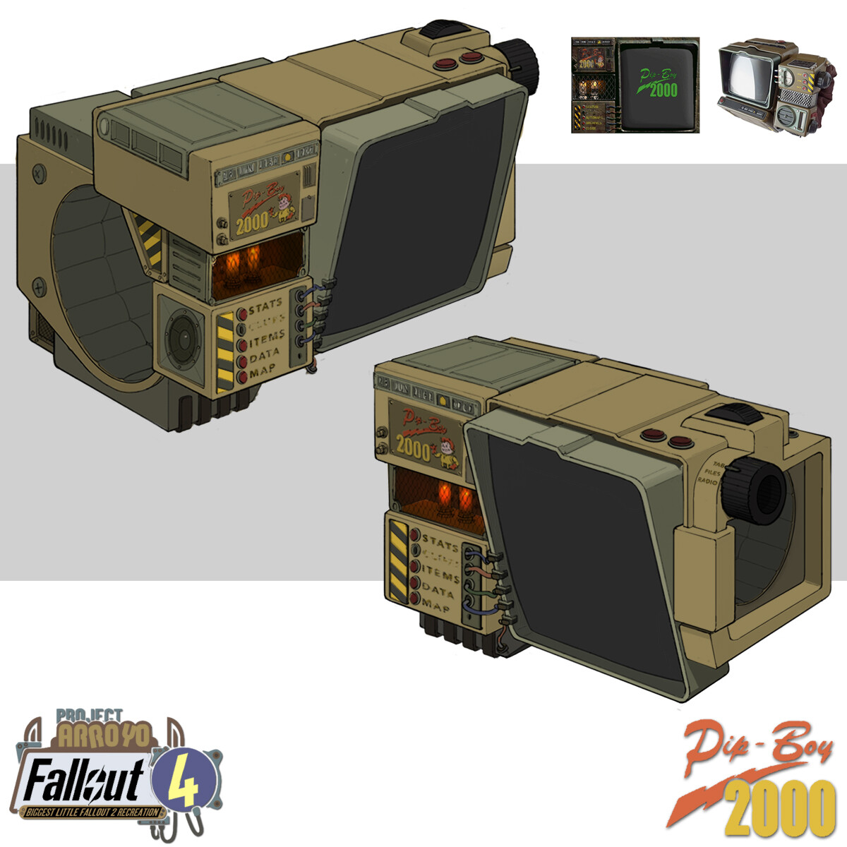 ArtStation - Arroyo: Pip-Boy Concepts