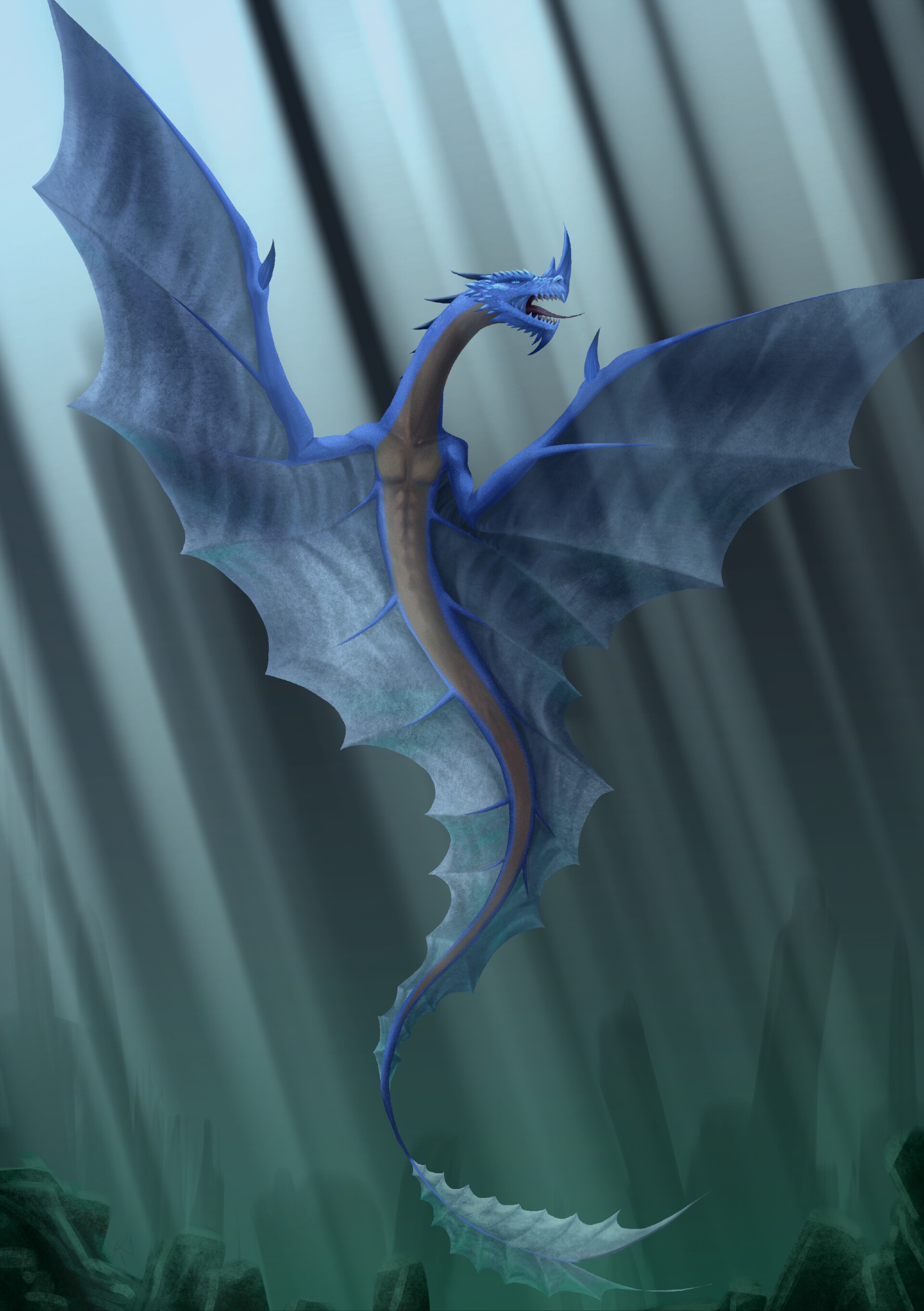 ArtStation - Blue Dragon