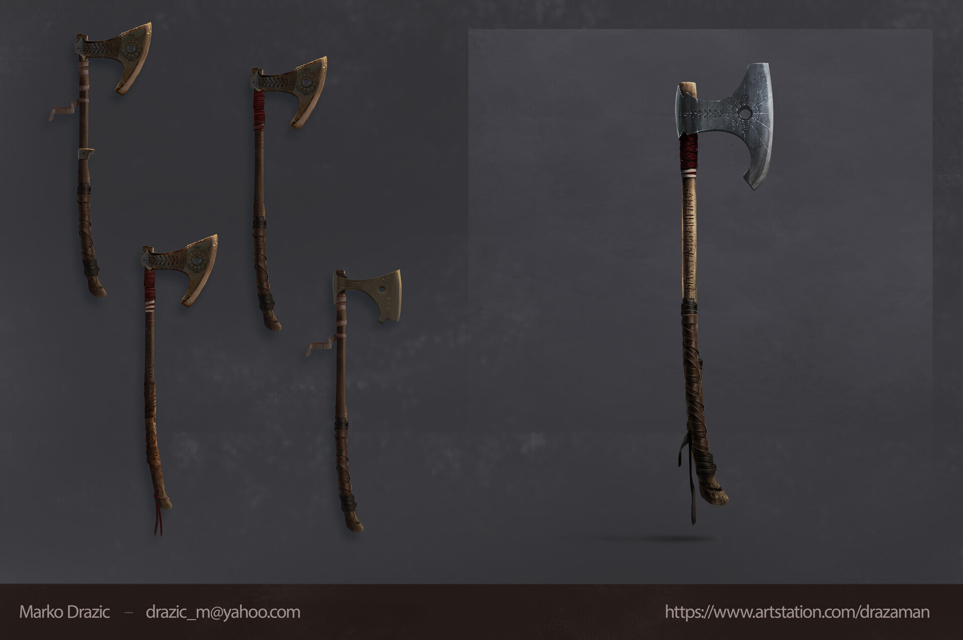 ArtStation - South Slav designs - weapon design