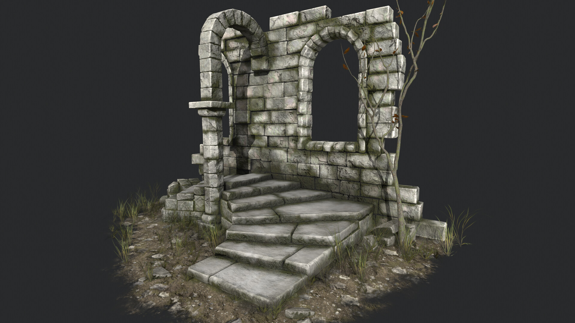 ArtStation - Stone forest ruins