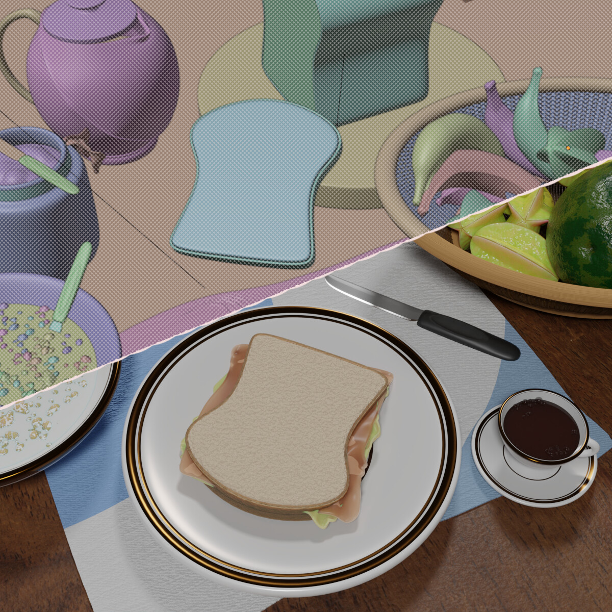 ArtStation - Breakfast table