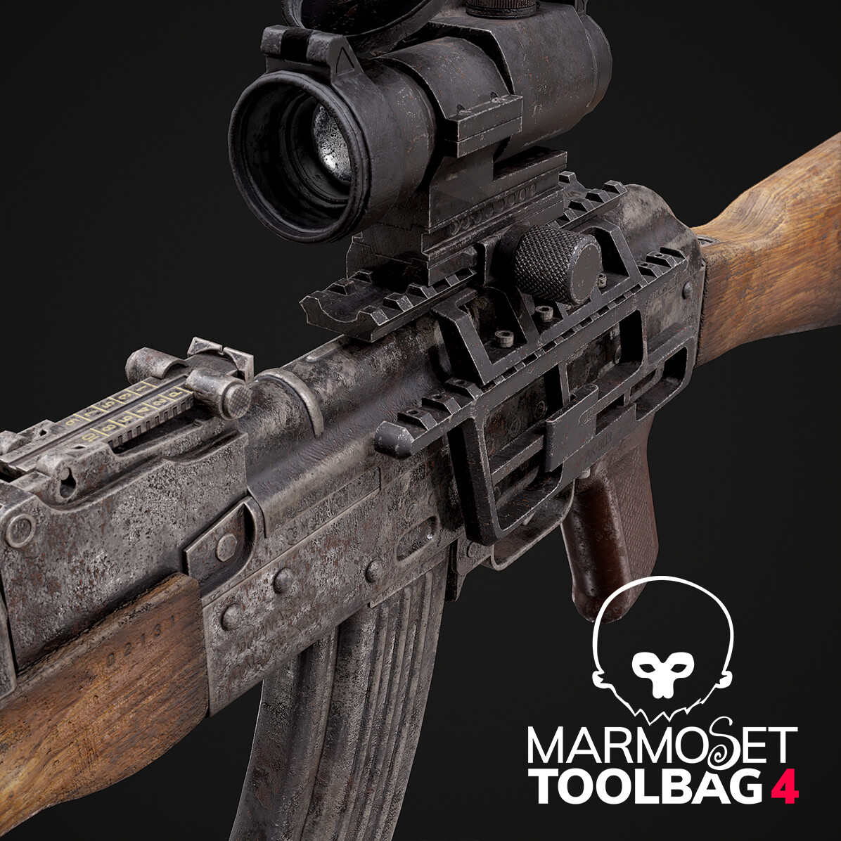 ArtStation - AKM Assault Rifle | Game Ready Model