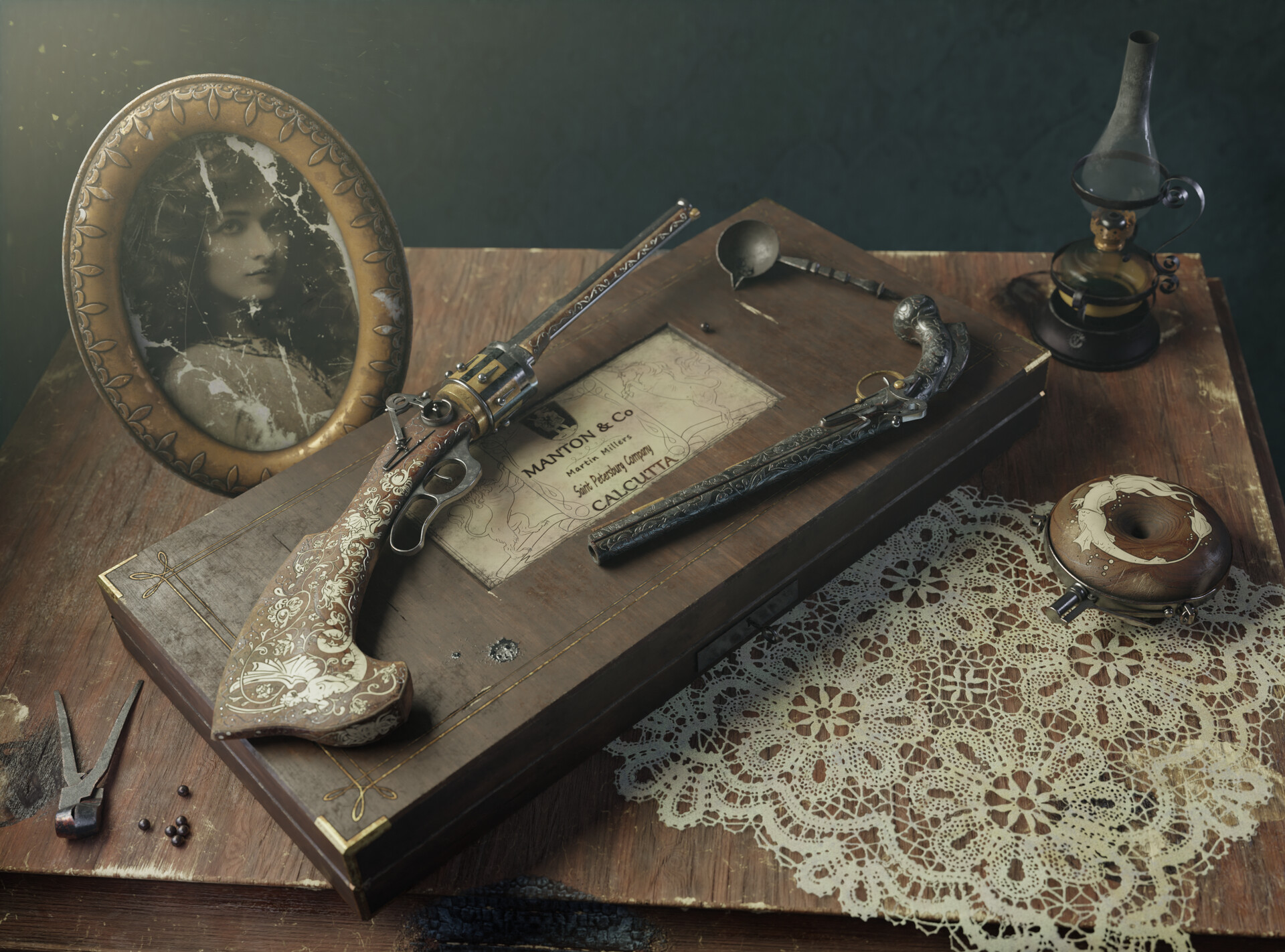 ArtStation - Still life with weapons