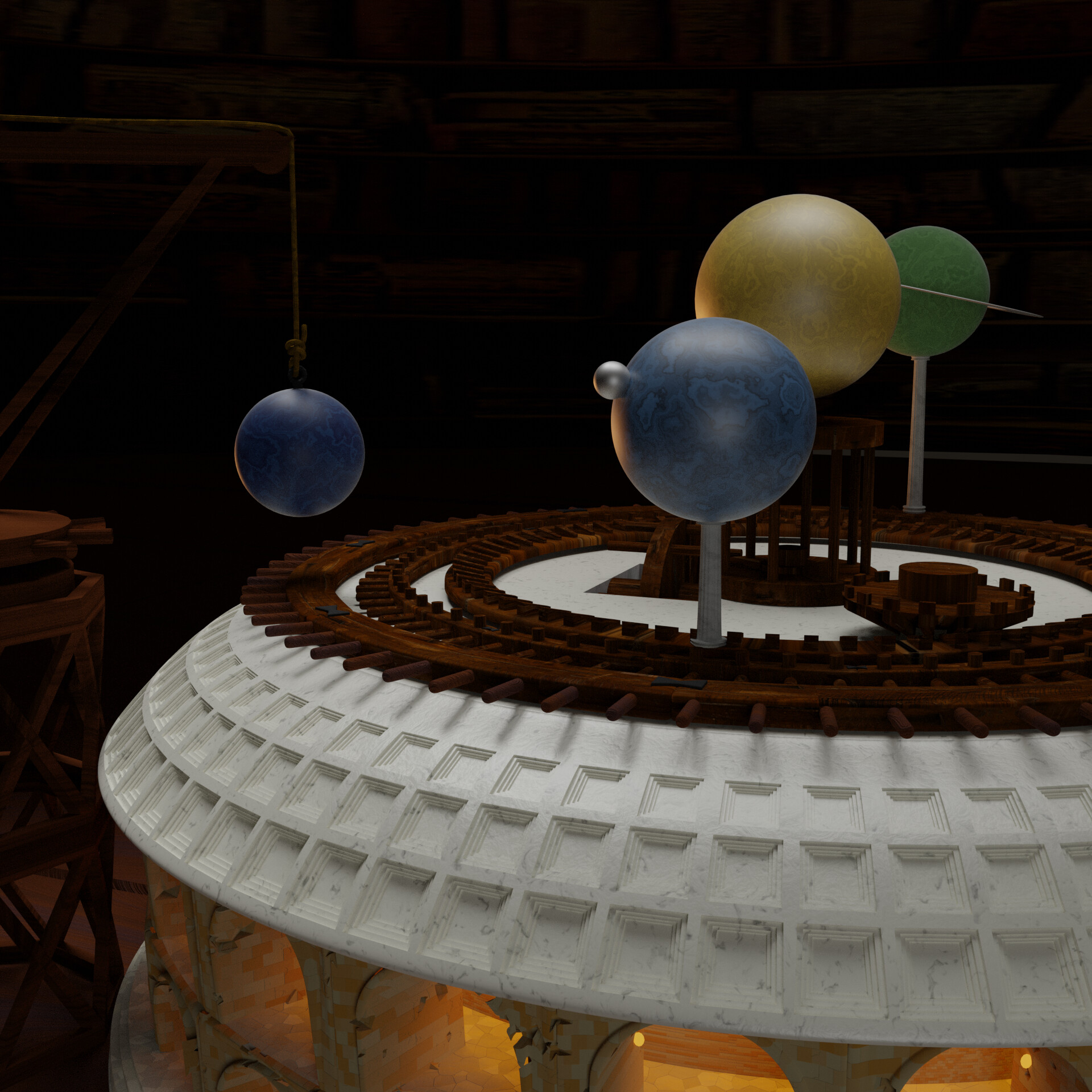 ArtStation - Planetarium - Study of shapes and lights