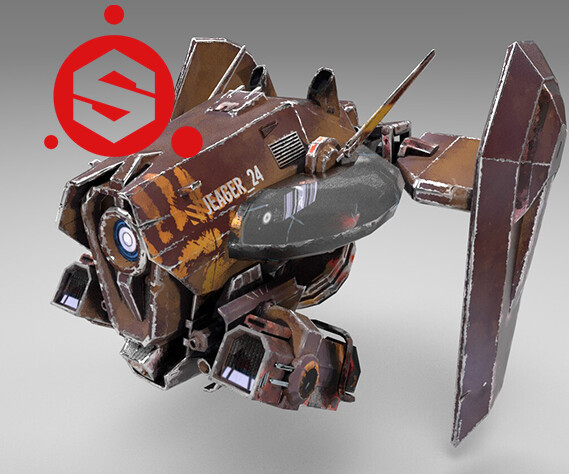 ArtStation - TEXTURING Drone stylisé