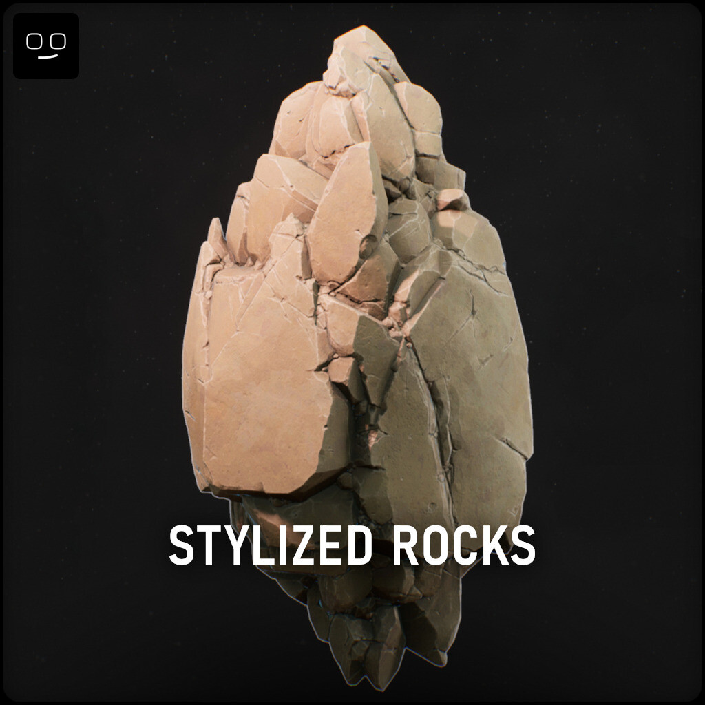 ArtStation - Unreal Engine Props - Stylized Rocks