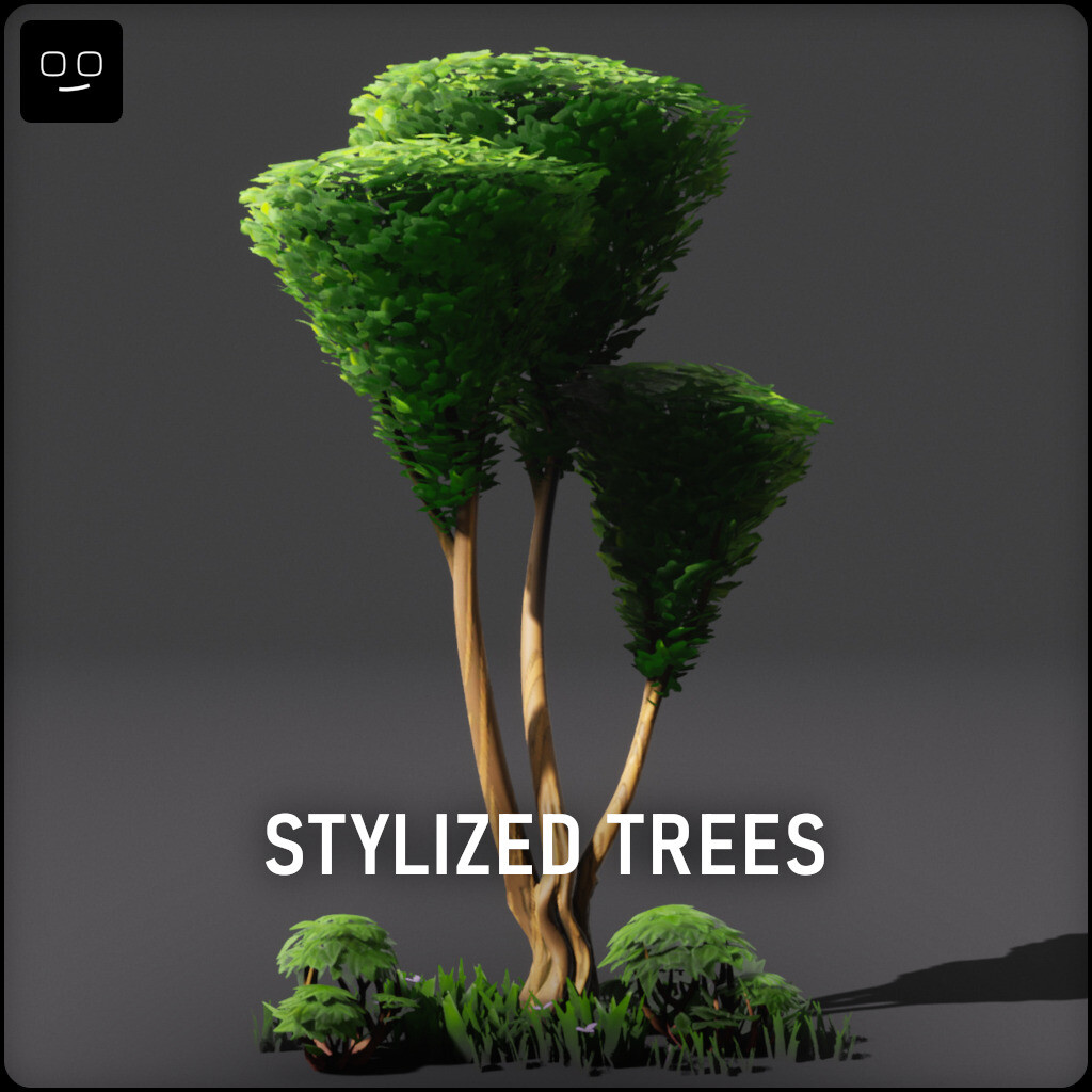 ArtStation - Unreal Engine Props - Stylized Trees