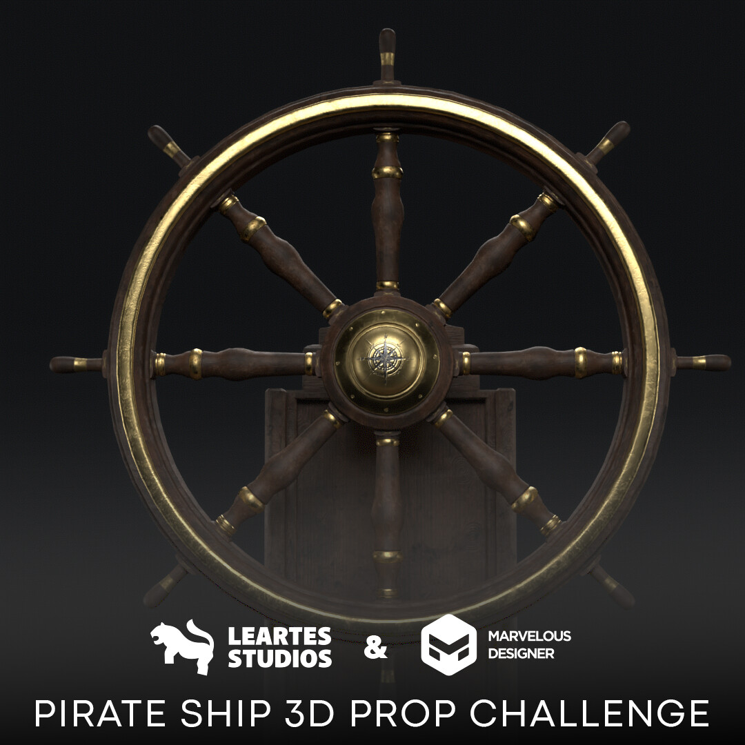 ArtStation - Pirate Ship Rudder