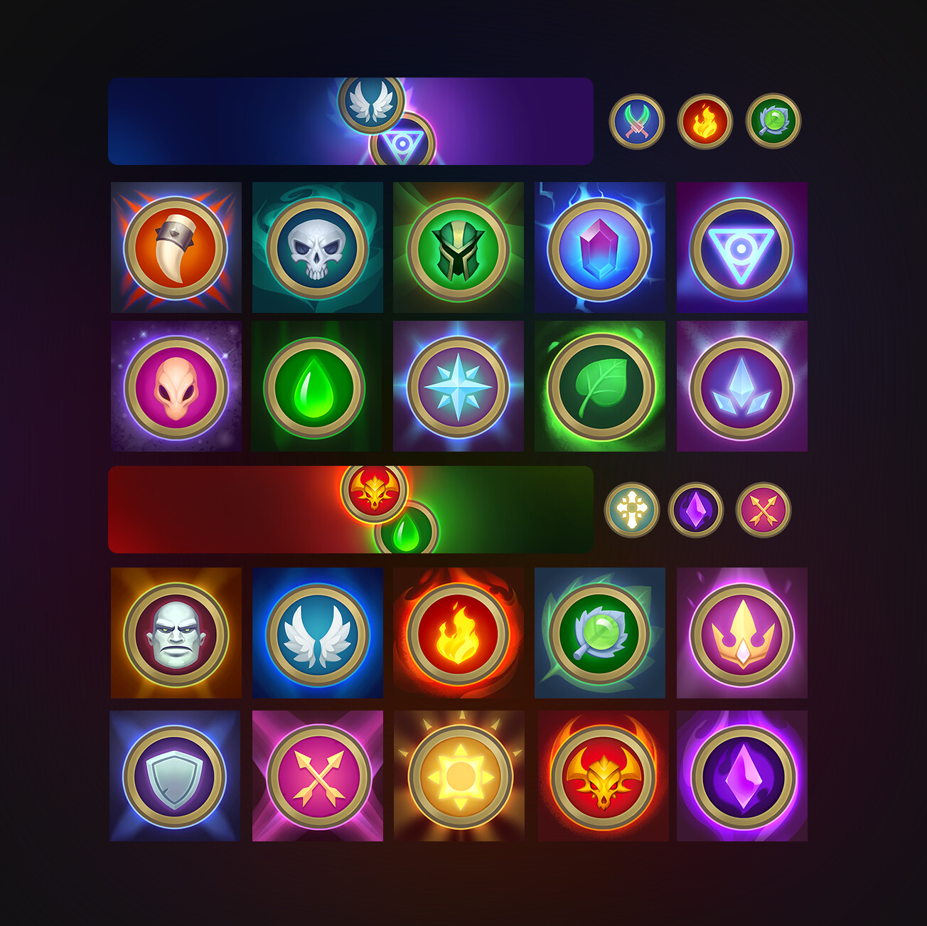 ArtStation - Game Ability Icon UI Elements