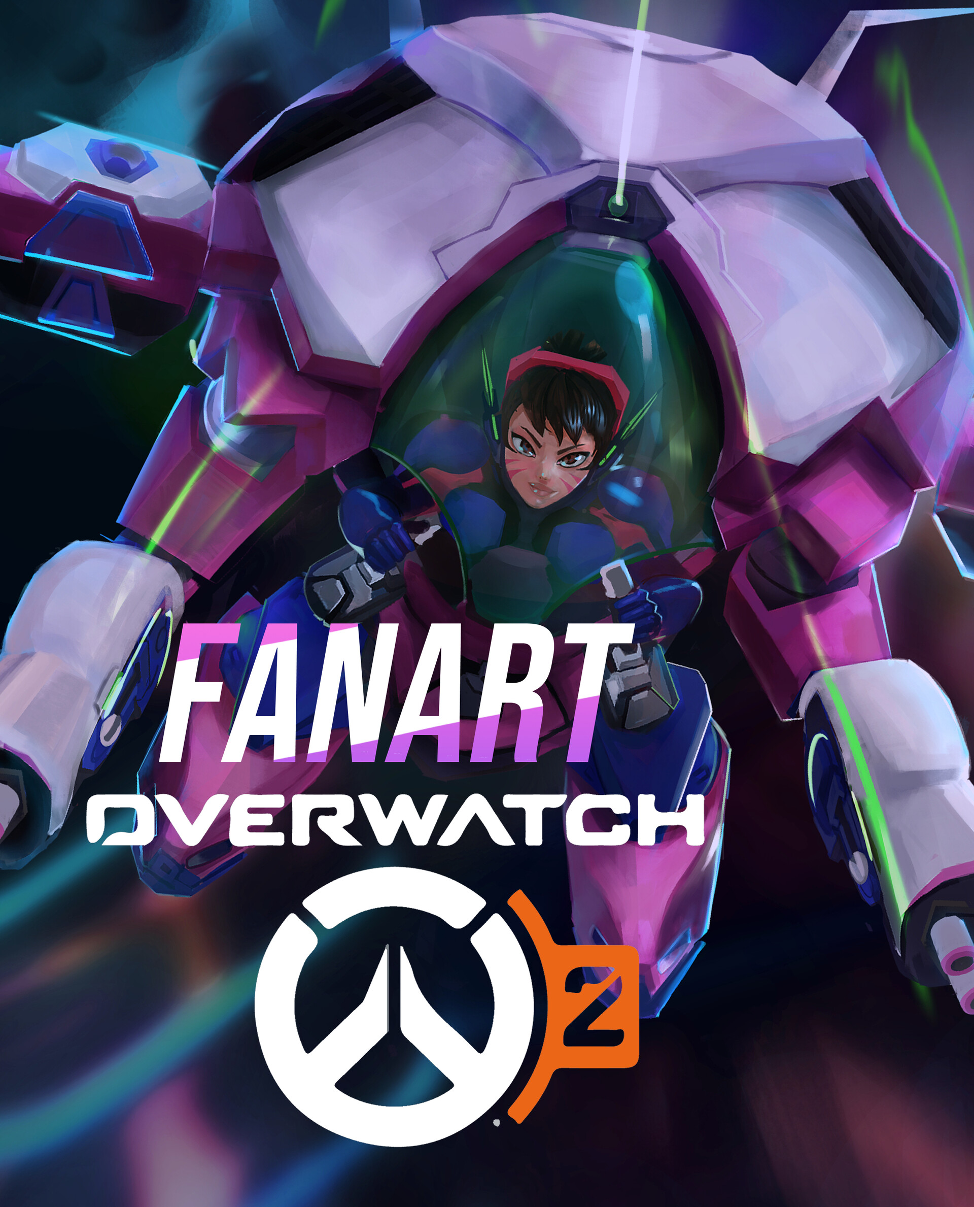 ArtStation - D.va Fan art from Overwatch 2
