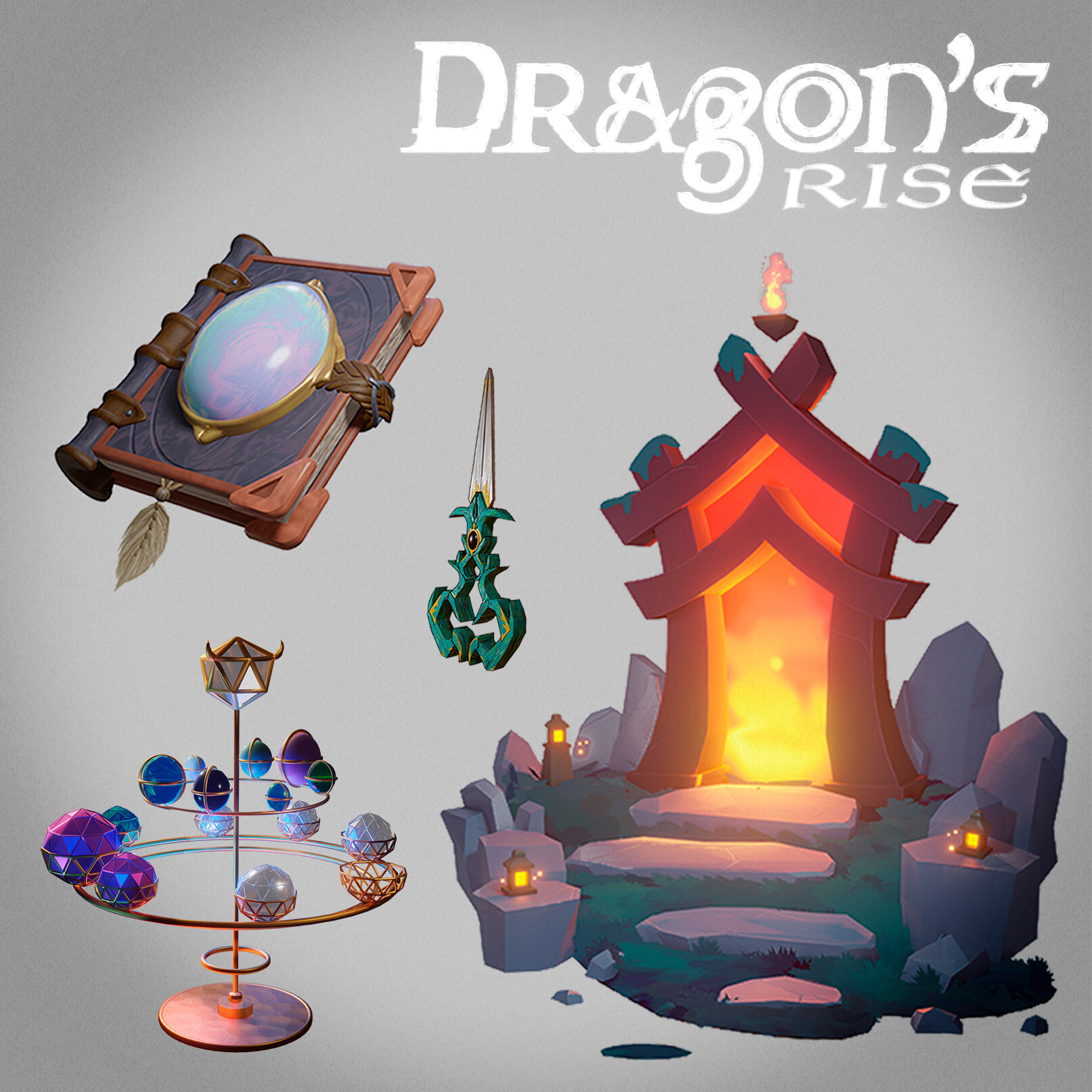 ArtStation - Dragon's Rise: The Forgotten Realms Challenge (Prop Art ...