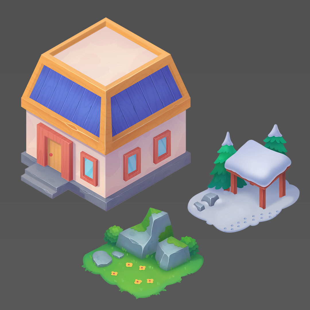 ArtStation - Isometric props