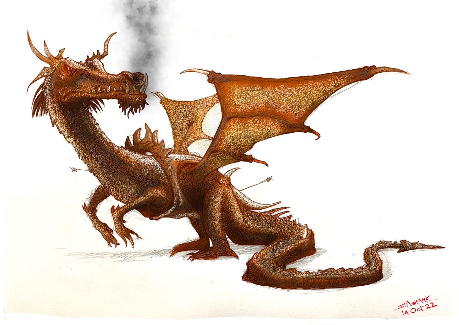 ArtStation - Furious Dragon