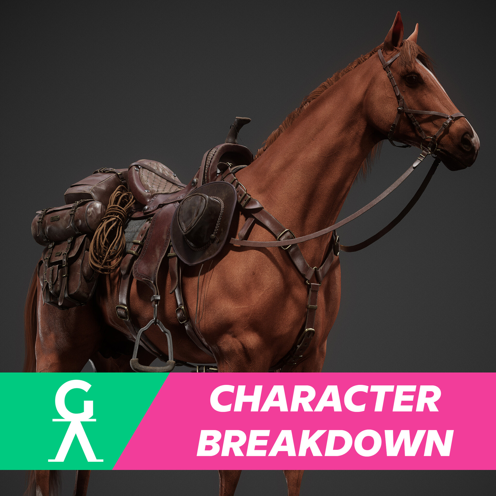 ArtStation - Oasis Horse - Character Breakdown - Adarsh Shetty