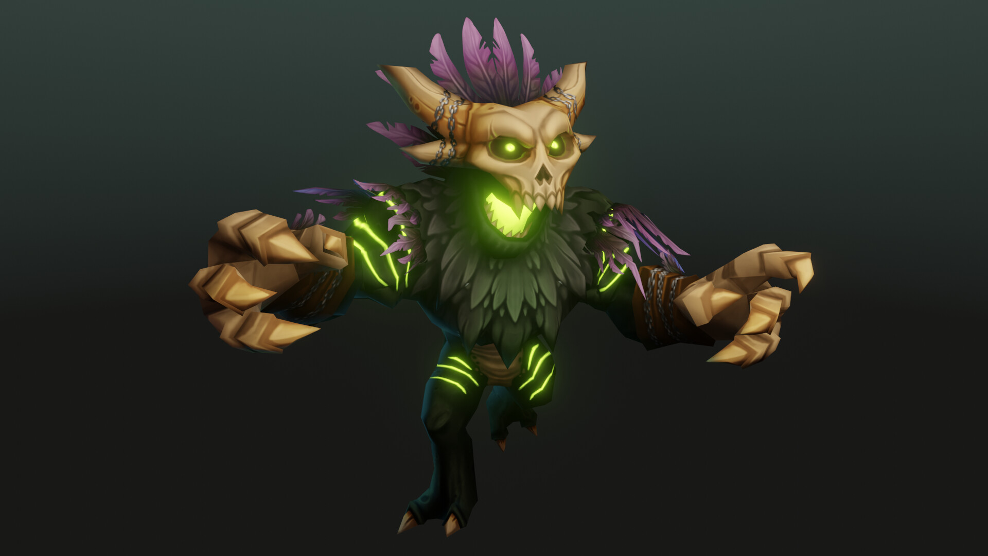 ArtStation - Stylized creature concept & textures - Undead Grunt