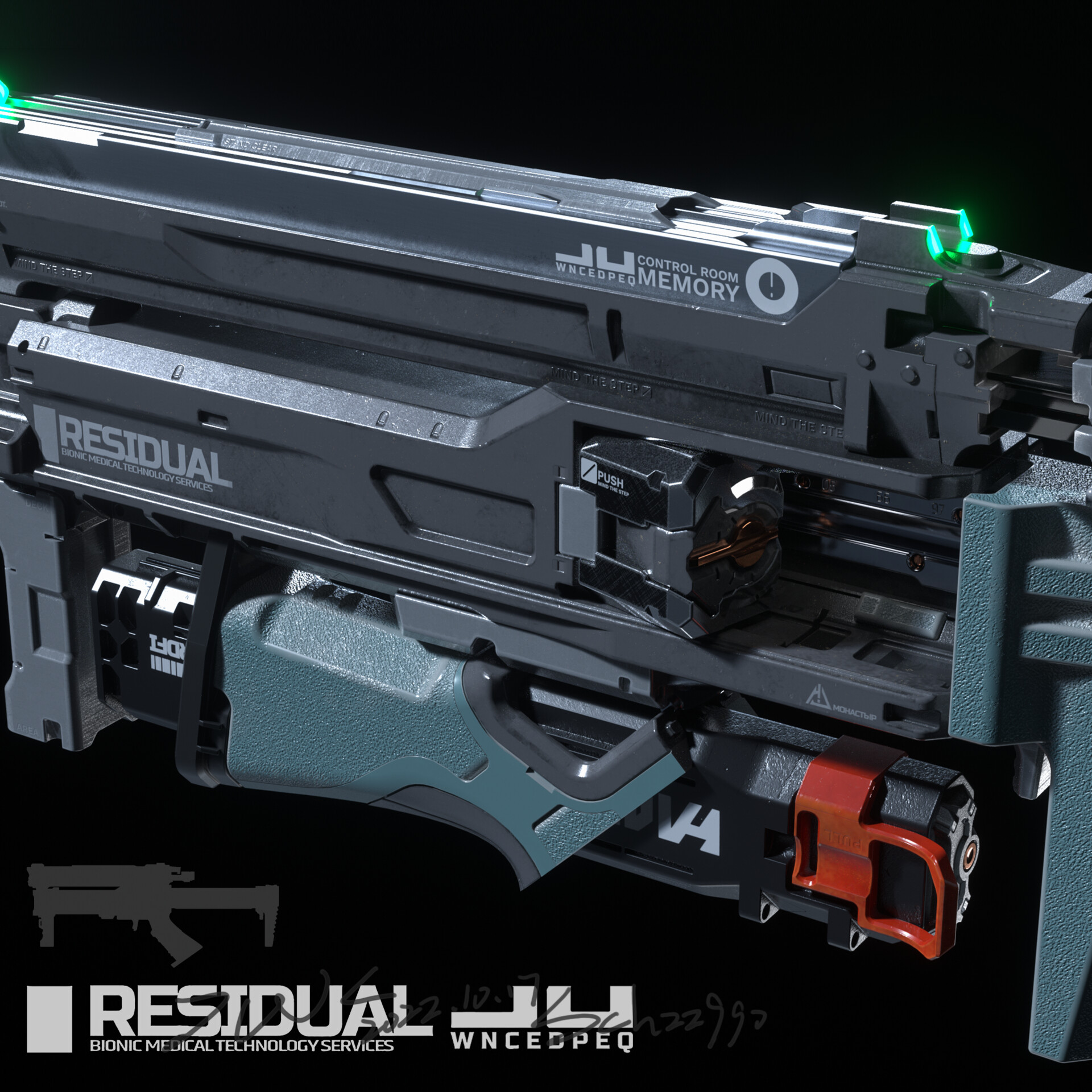 ArtStation - collapsible personal defense weapons