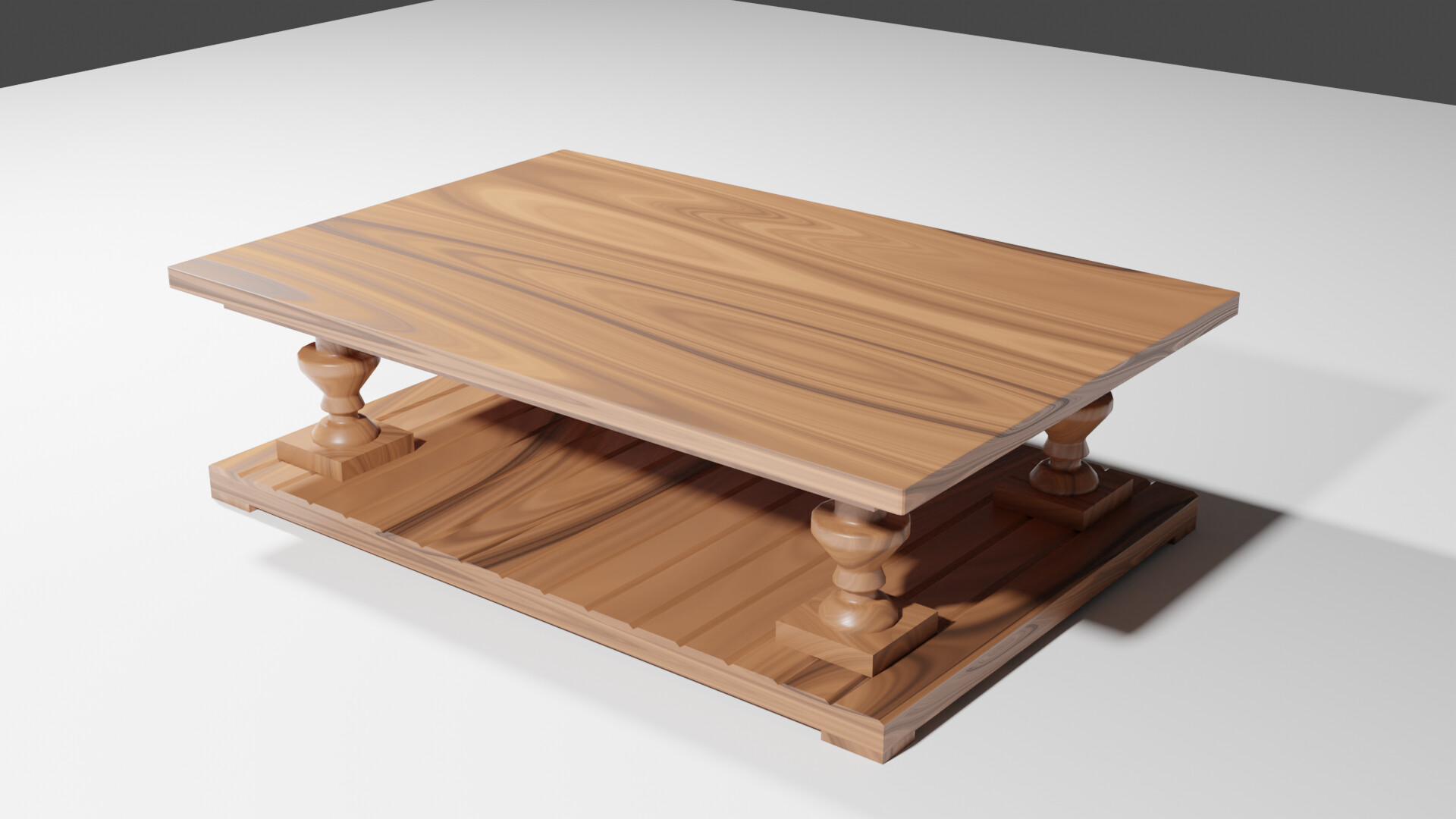 ArtStation - Antique Wood Coffee Table