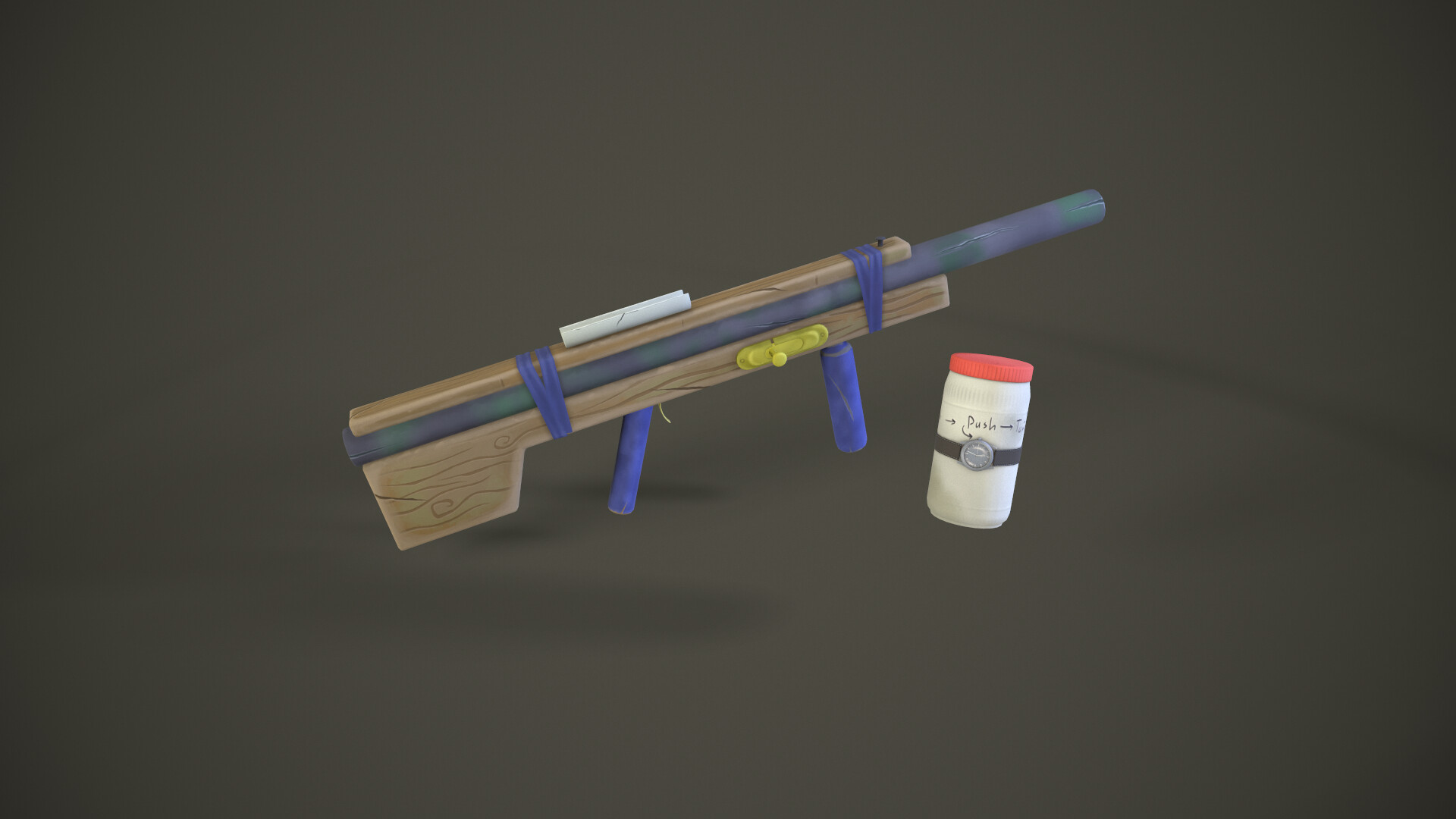 ArtStation - Junk gun and grenade