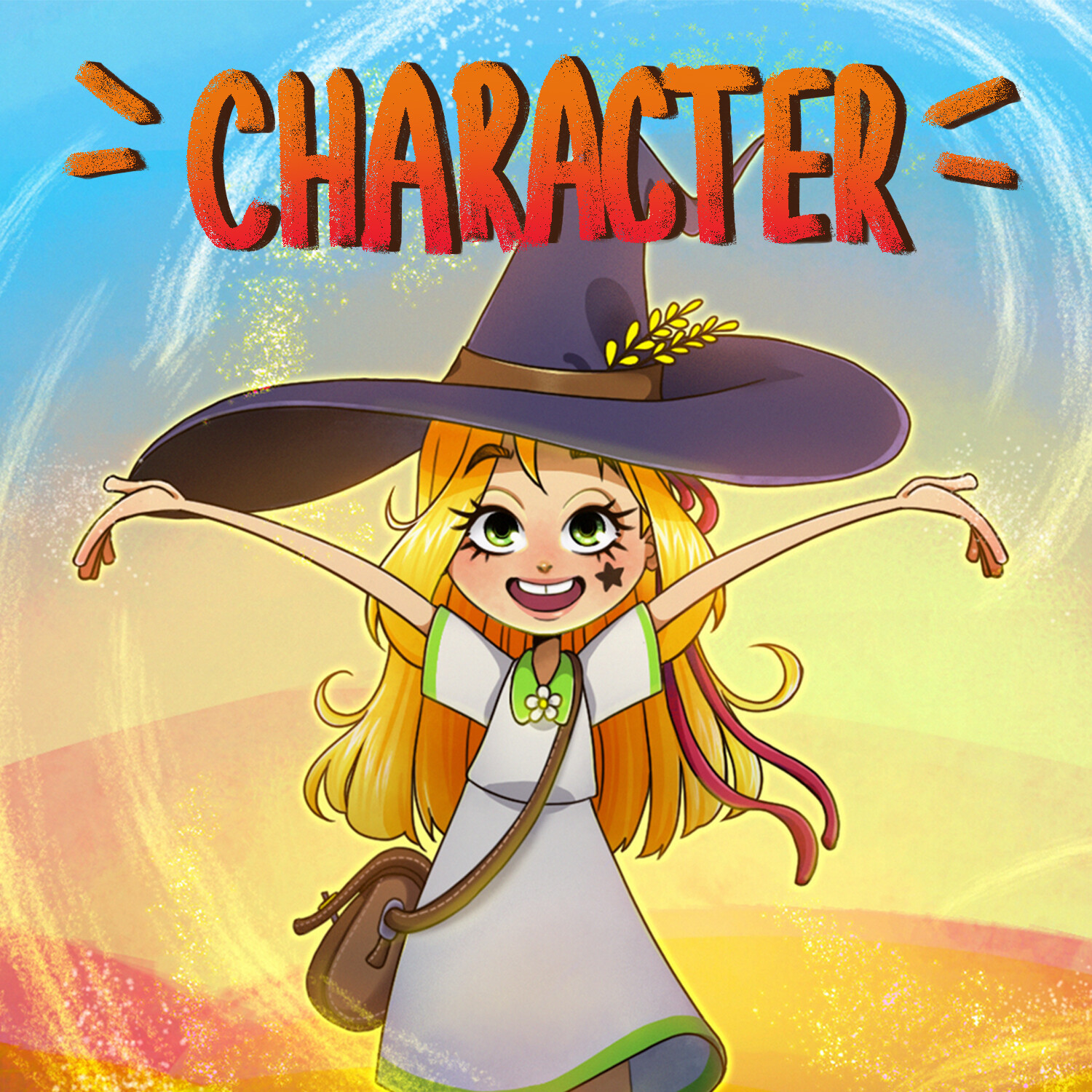 ArtStation - 2D Witch Character design illustration