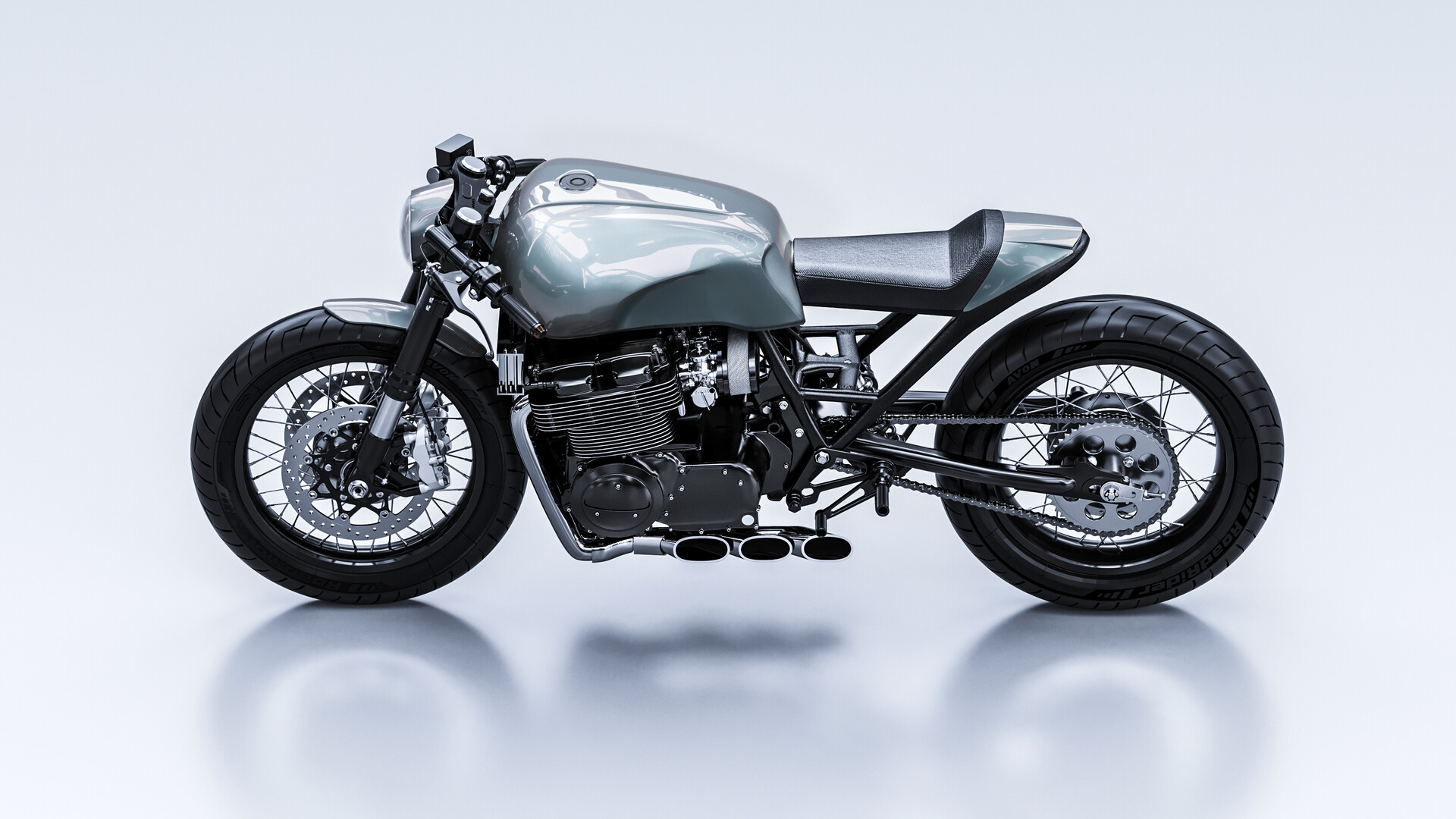 ArtStation - Custom Honda CBX Mono Shock - Cafe Racer