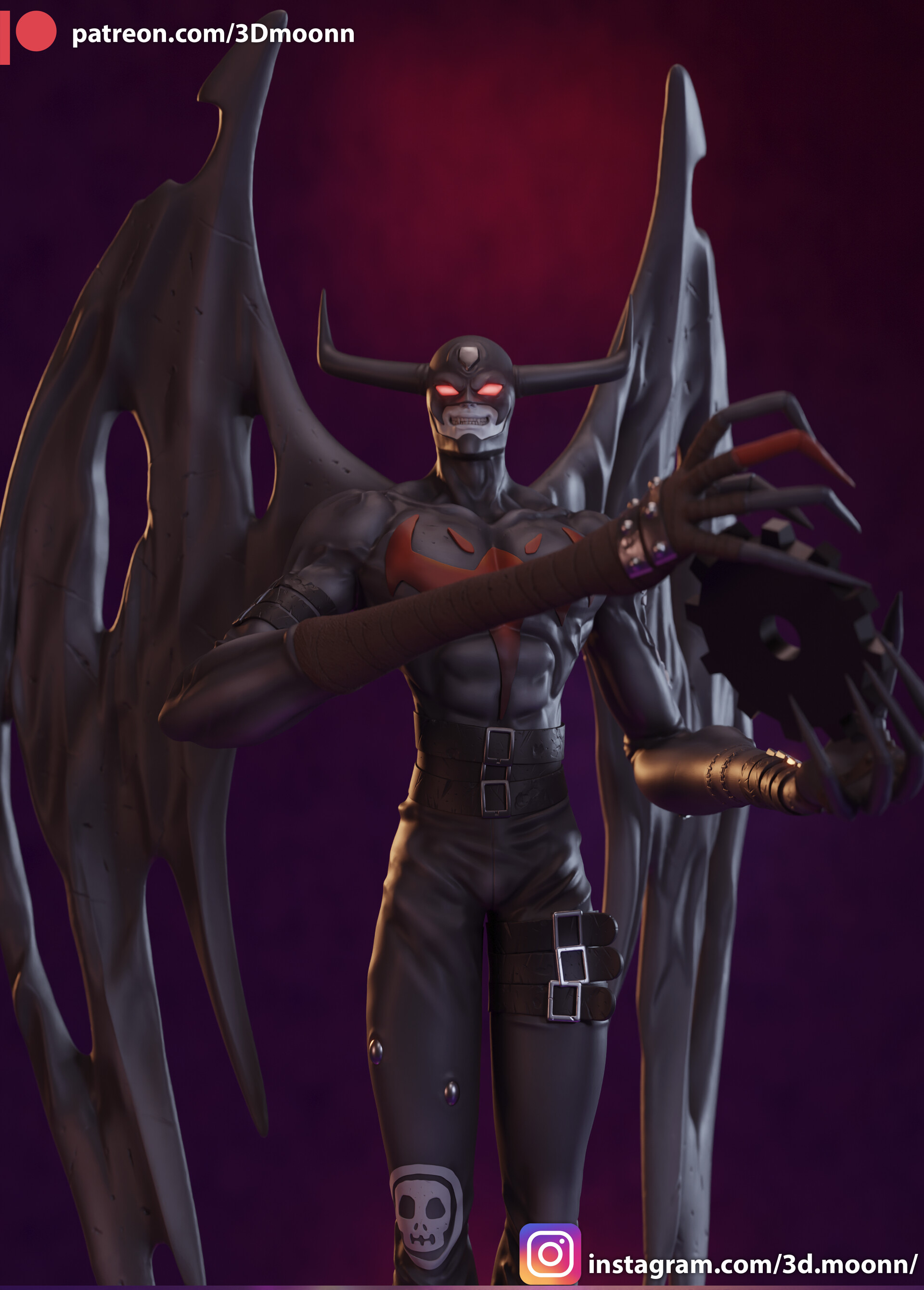 ArtStation - Devimon from Digimon adventure