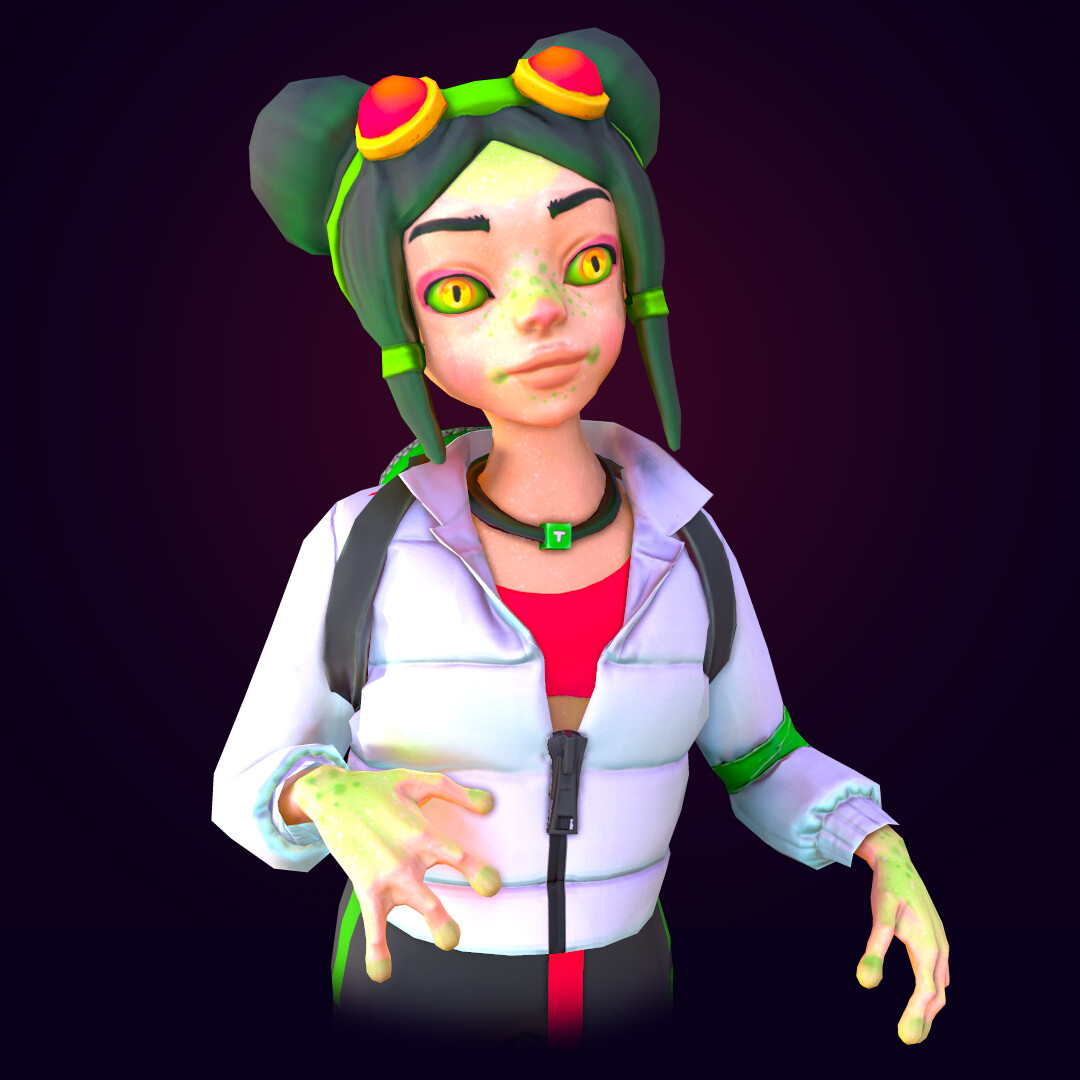 ArtStation - Tina, frog girl