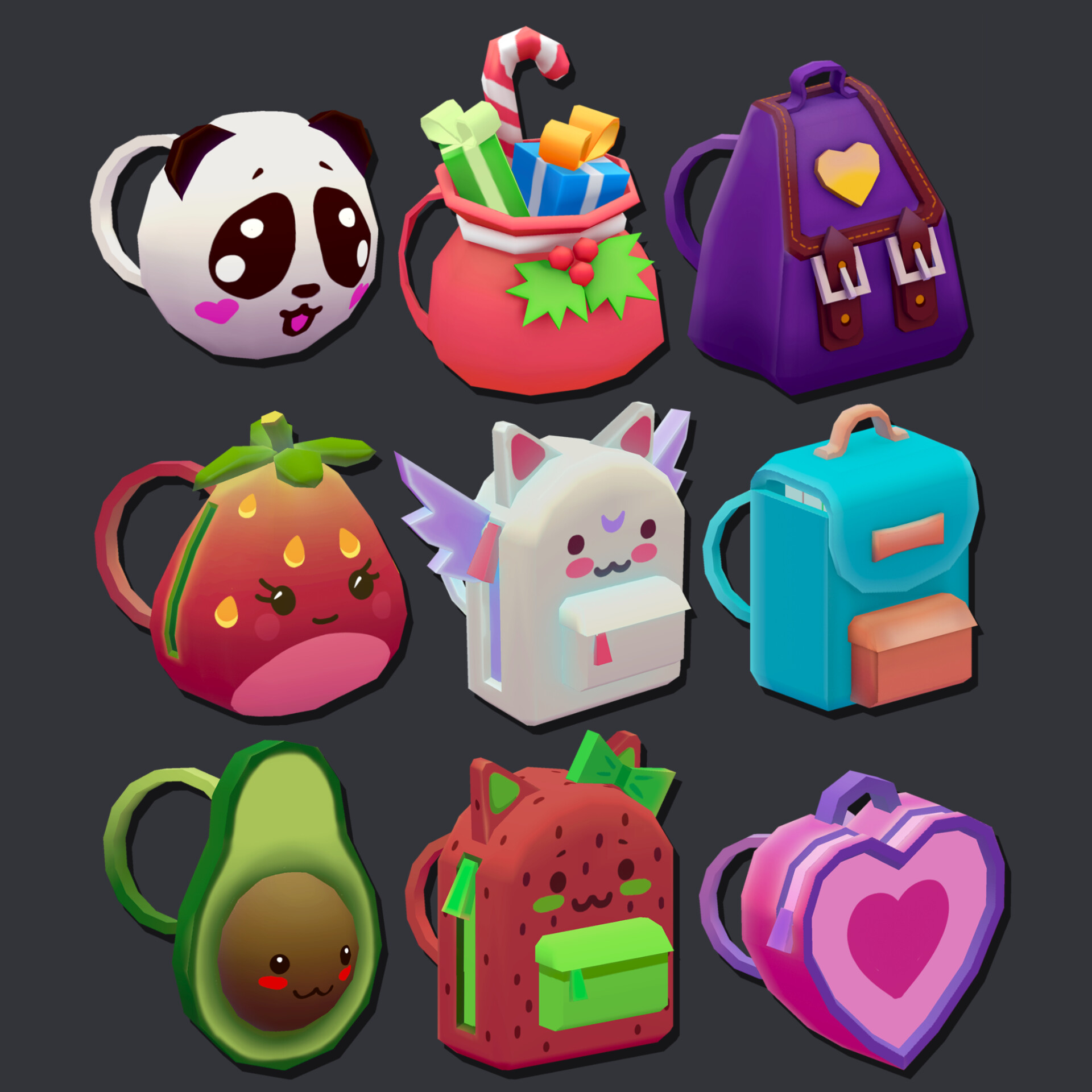 ArtStation - 3D Backpacks