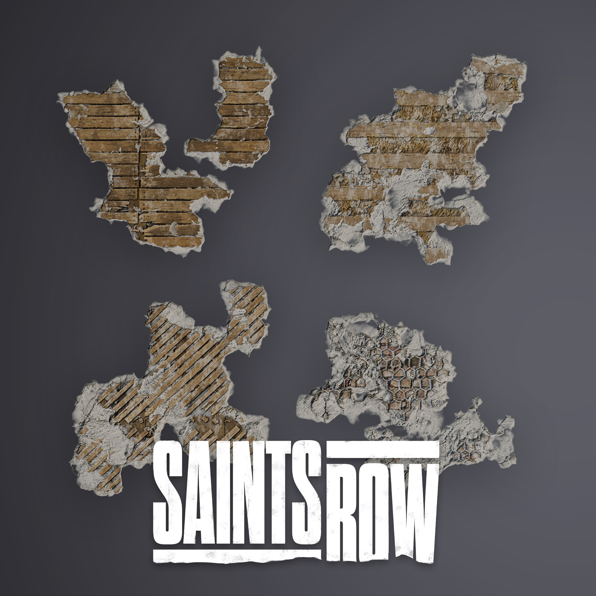 ArtStation - SAINTS ROW materials - Decals