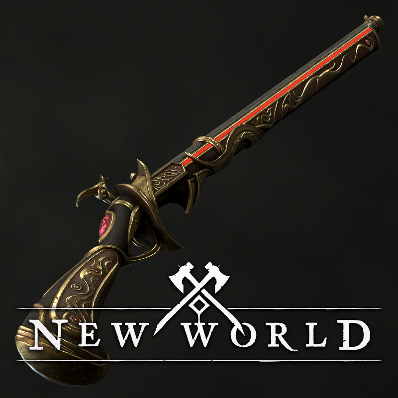 ArtStation - New World - Corrupted Heart Weapons