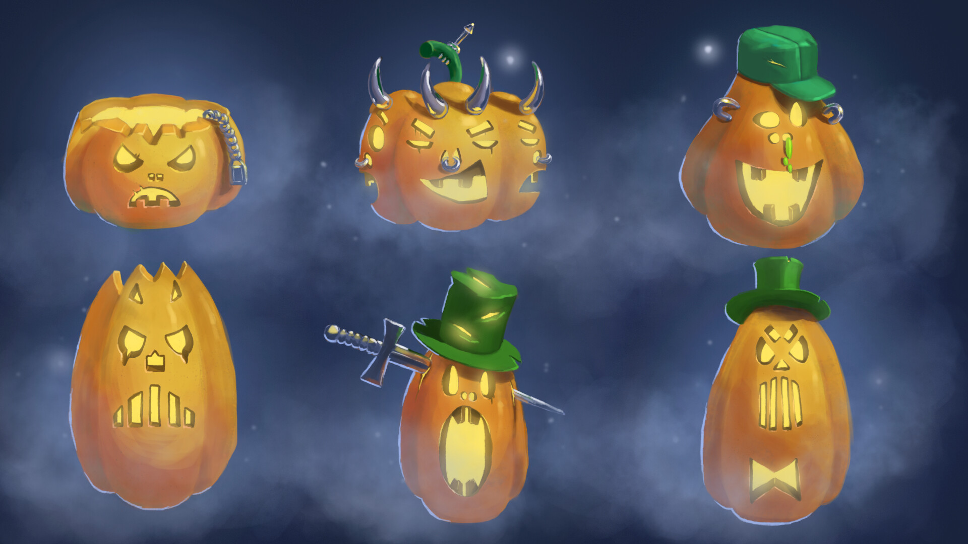 ArtStation - Angry pumpkins