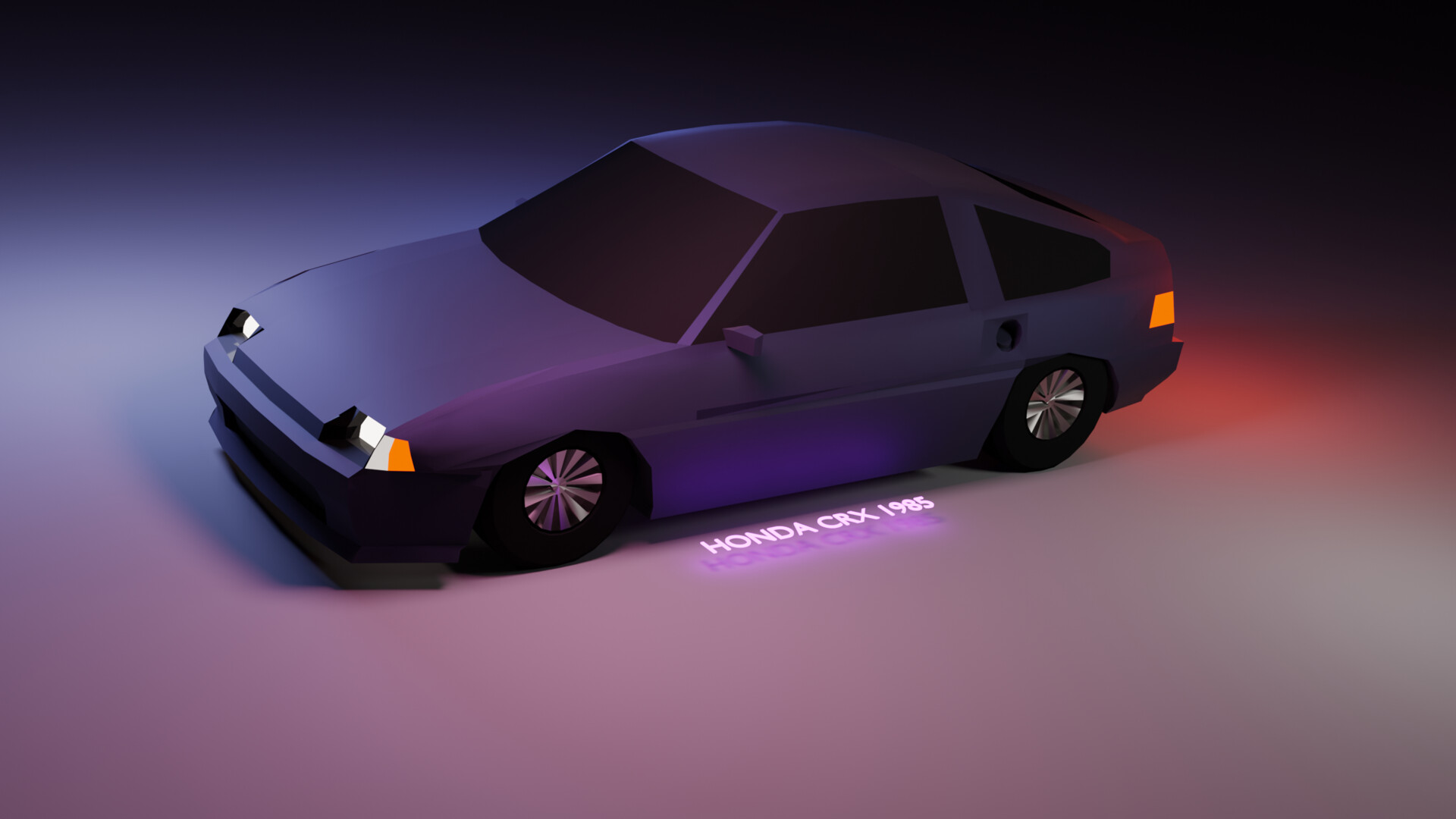 ArtStation - honda crx 1985