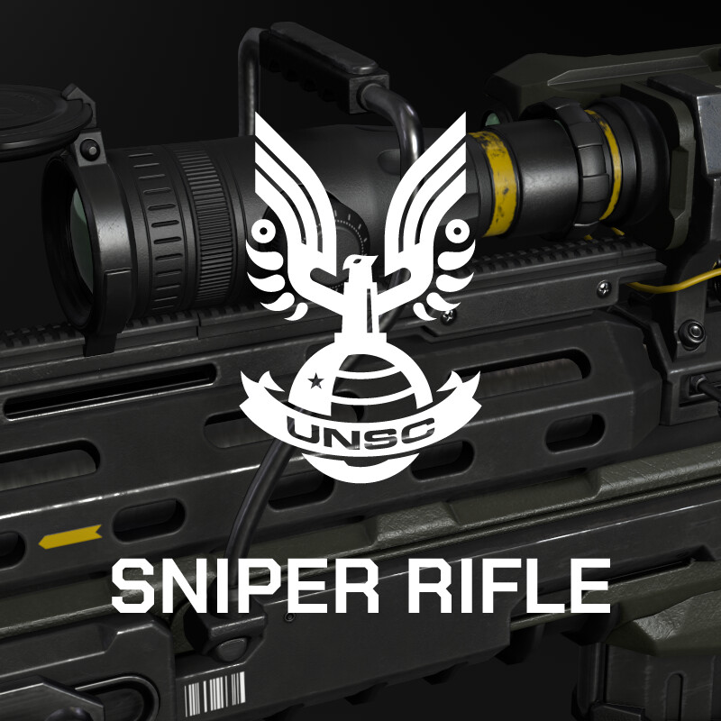 ArtStation - Installation 01 - UNSC S1 Sniper Rifle