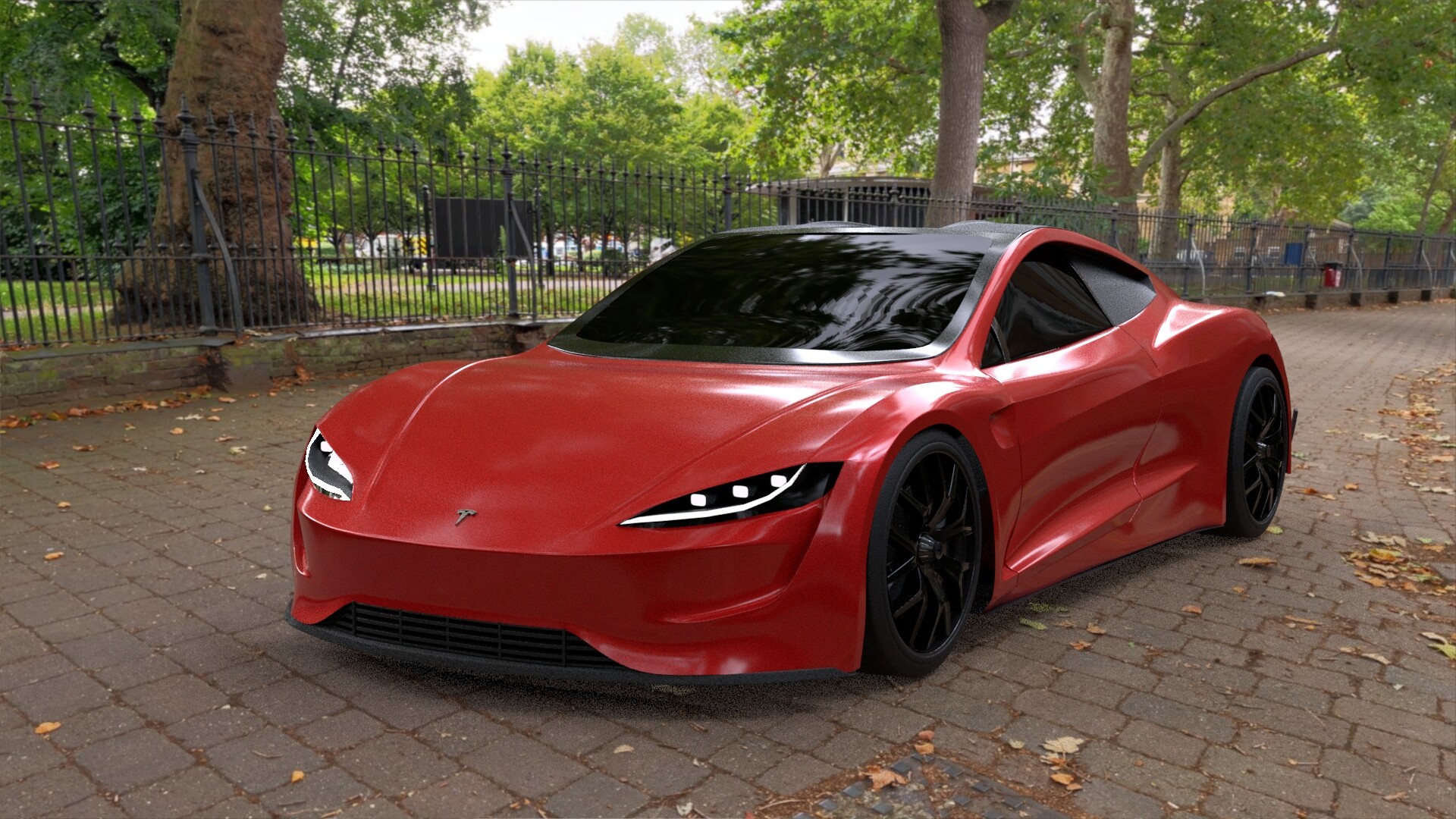 ArtStation - Tesla Roadster