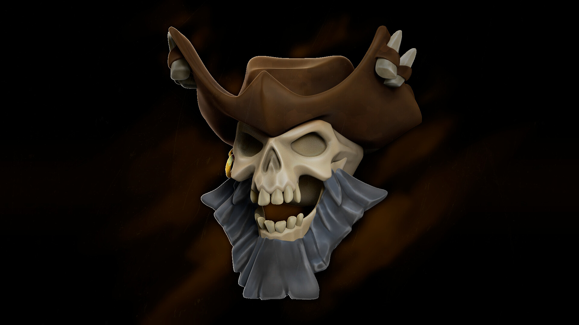 ArtStation - Flameheart Skull 3D Model Fan Art