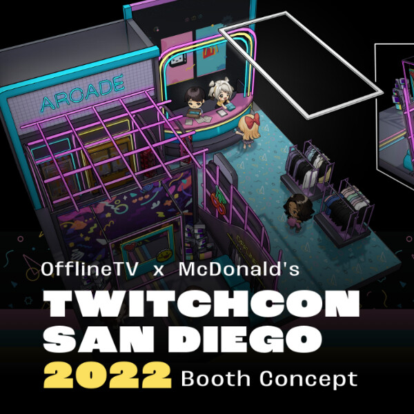 ArtStation - OfflineTV Twitchcon Booth Concept Design