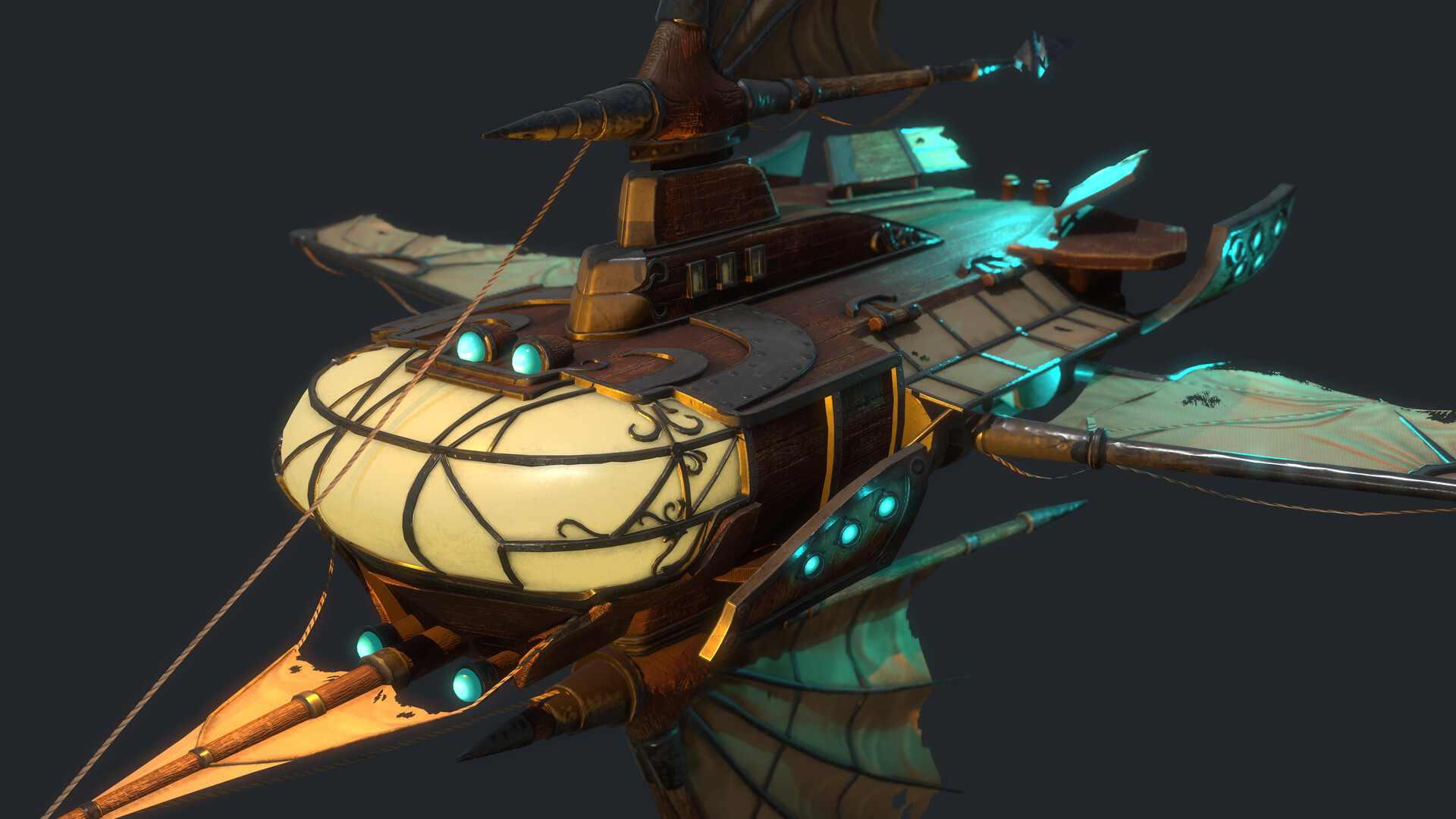 ArtStation - Steampunk airship
