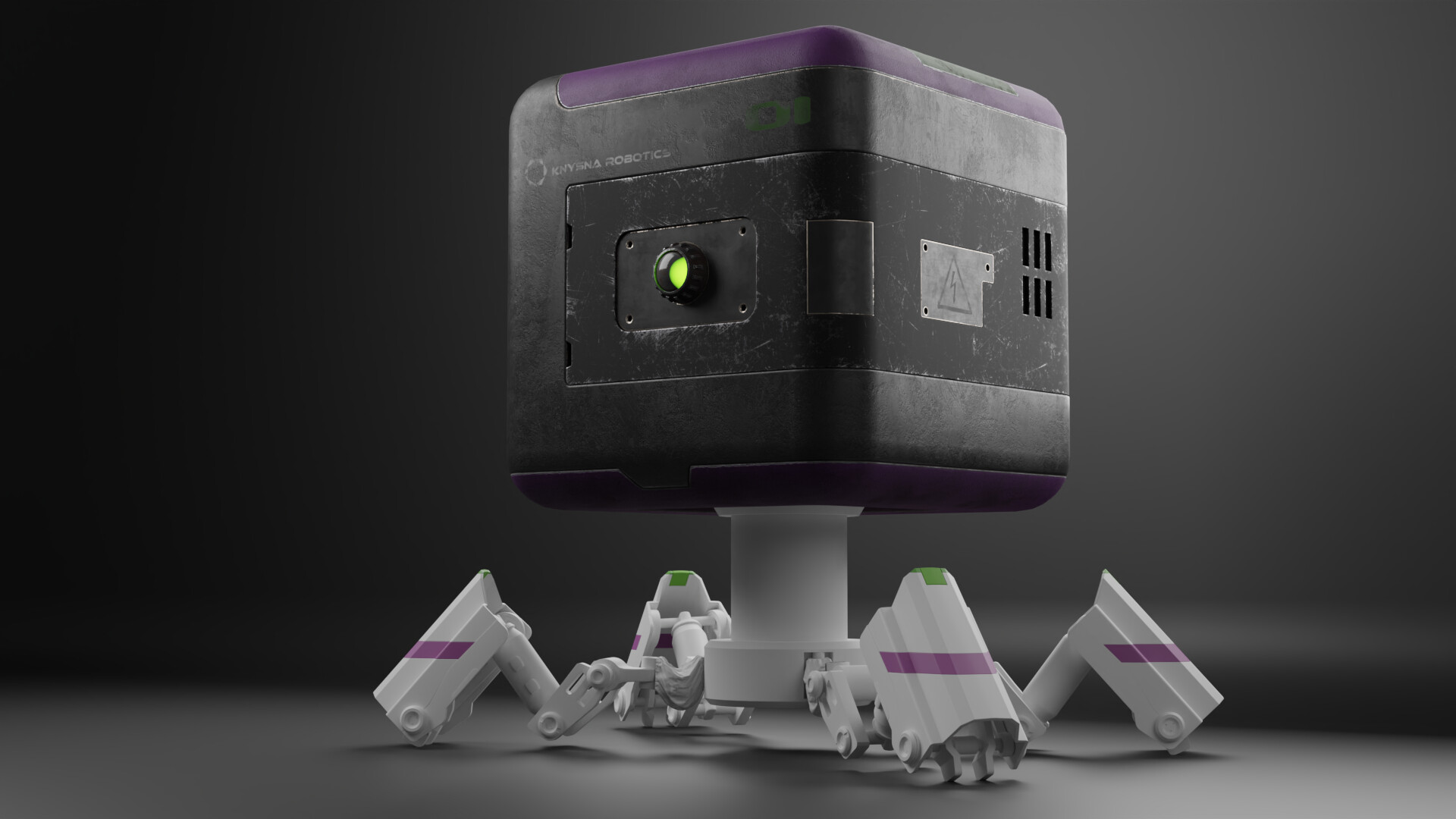 ArtStation - Square Bot robot model WIP