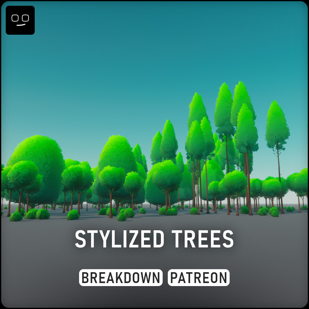 ArtStation - Unreal Engine Props - Stylized Trees